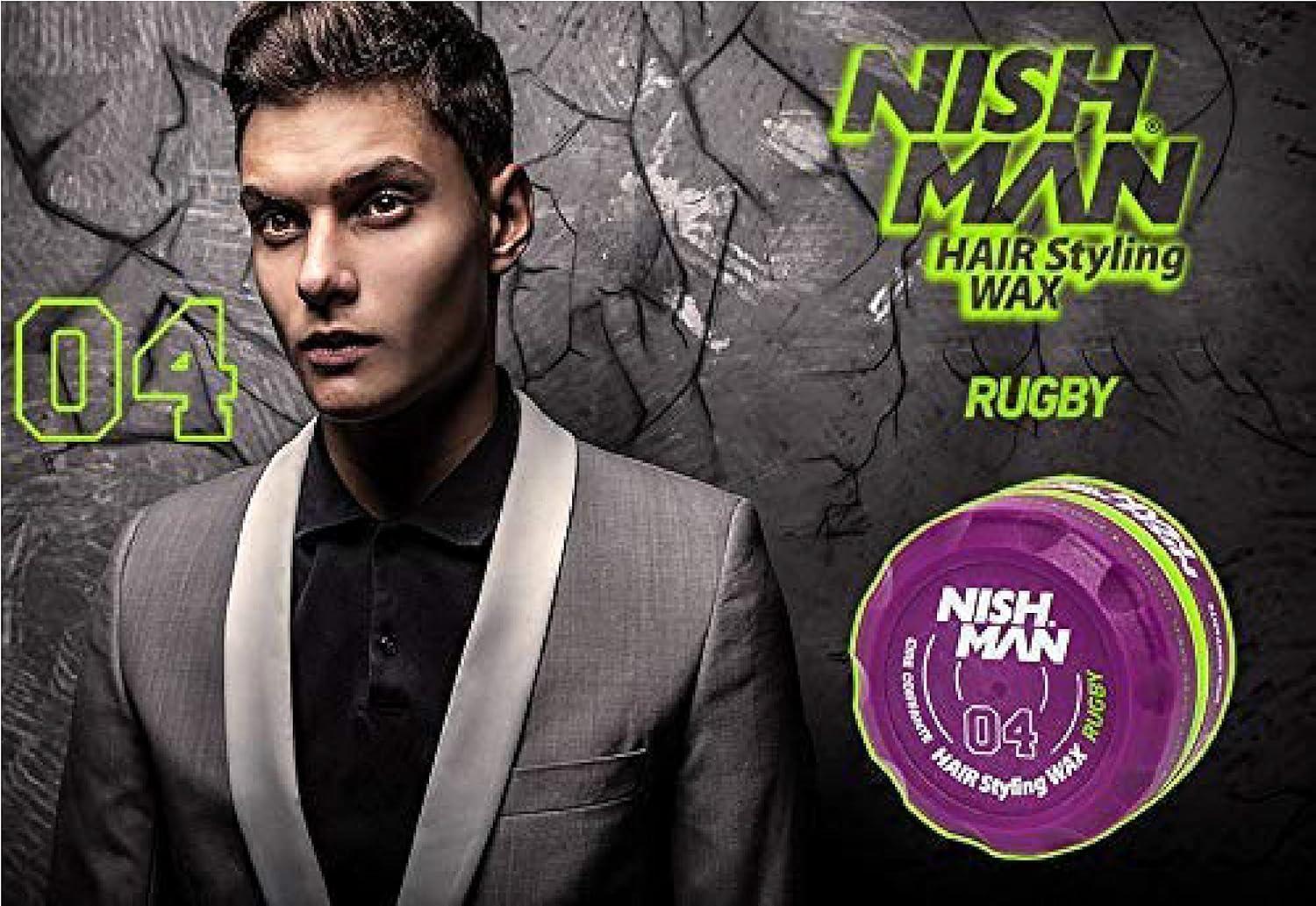 Nish Man 150ml Hair Styling Gel Wax for Men | Ultra Strong Hold | Edge ...