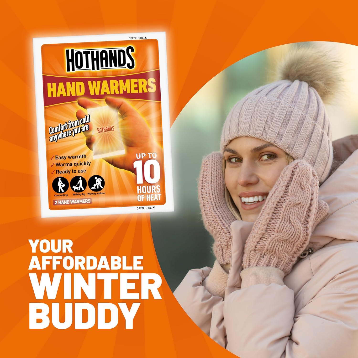 Hot Hands Hand Warmers - 40 Pairs (80 Pieces) | Long-Lasting Heat for ...