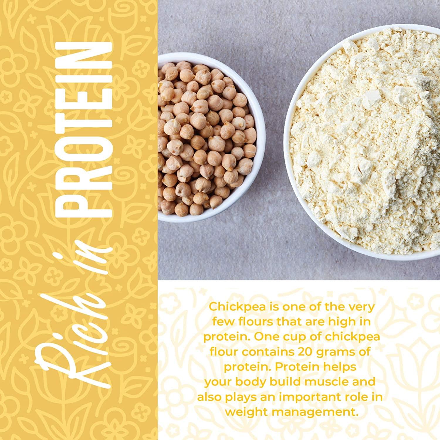 Chickpea Flour 2lbs - Stone Ground Garbanzo Bean Flour | Gluten-Free ...