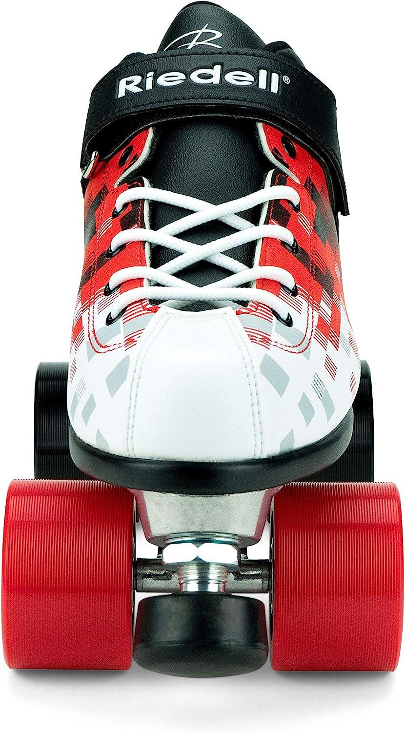 Riedell Dart Pixel Quad Roller Speed Skate Black & Red 14 - Premium ...