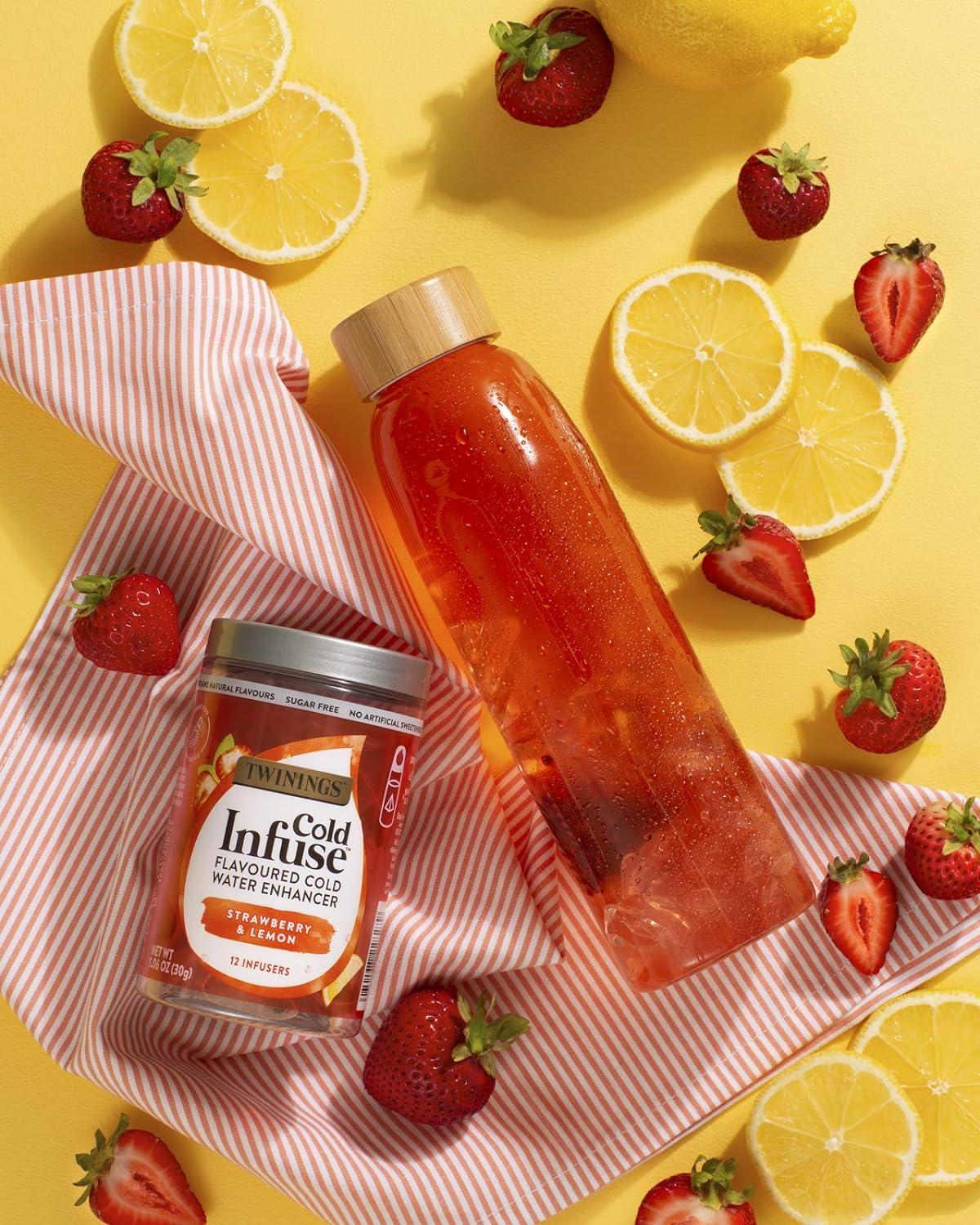 Twinings Cold Infuse Water Enhancer Tea Sampler Strawberry-Lemon Mango ...