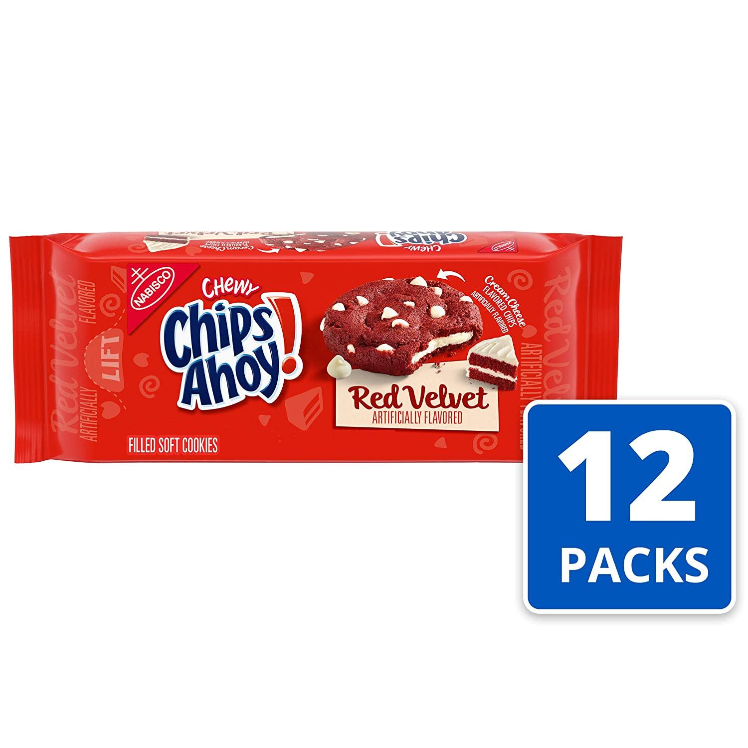 Chips Ahoy! Chewy Red Velvet Cookies 9.6 oz - Pack of 12 | Delicious ...
