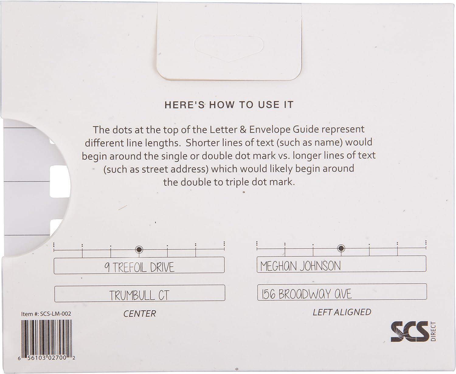 Lettering Envelope Addressing Stencil - Perfect Ruler Guide for ...