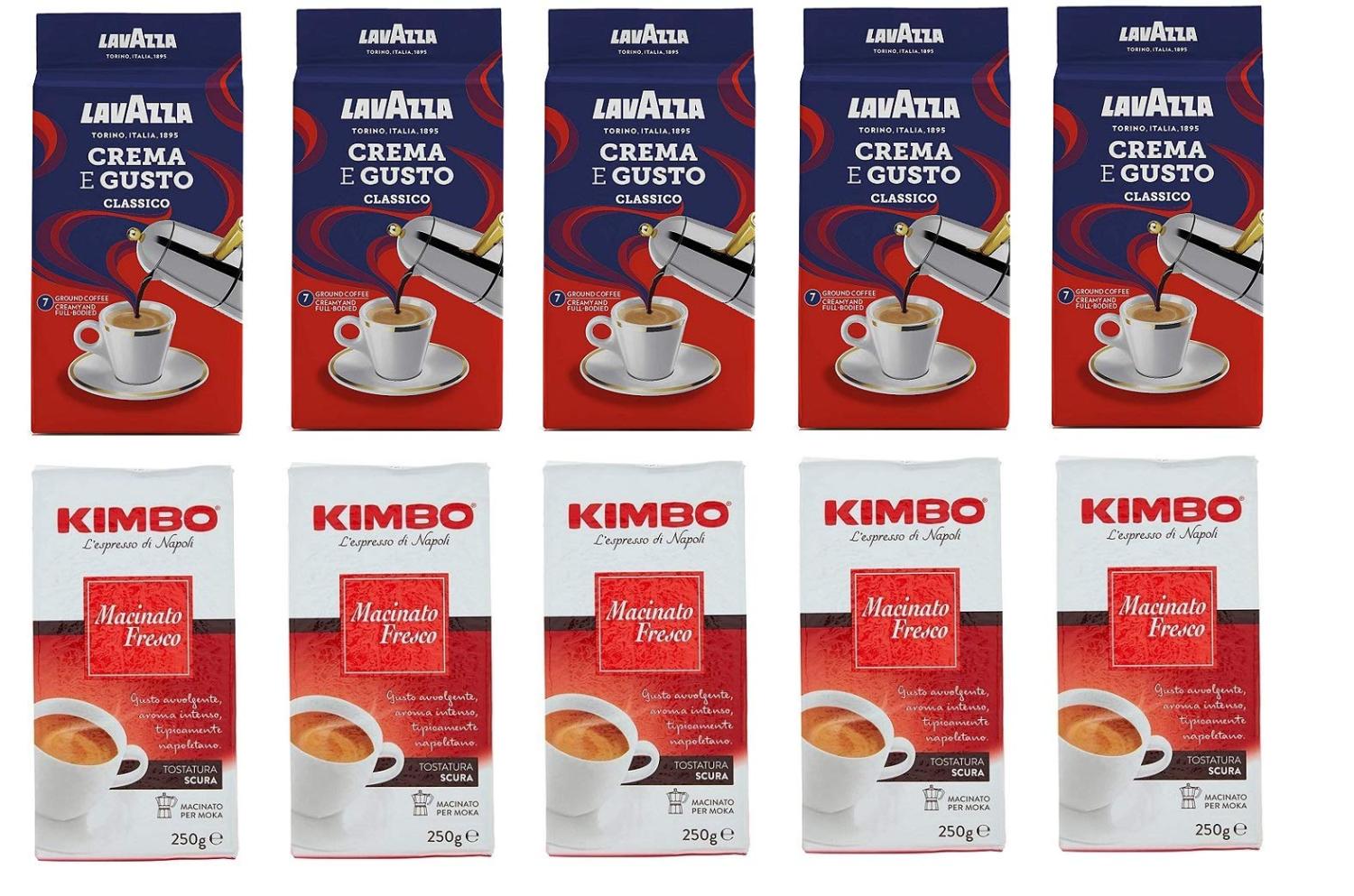 Kimbo Coffee Fresh Ground Coffee Moulu Italien 250g Espresso Coffee ...