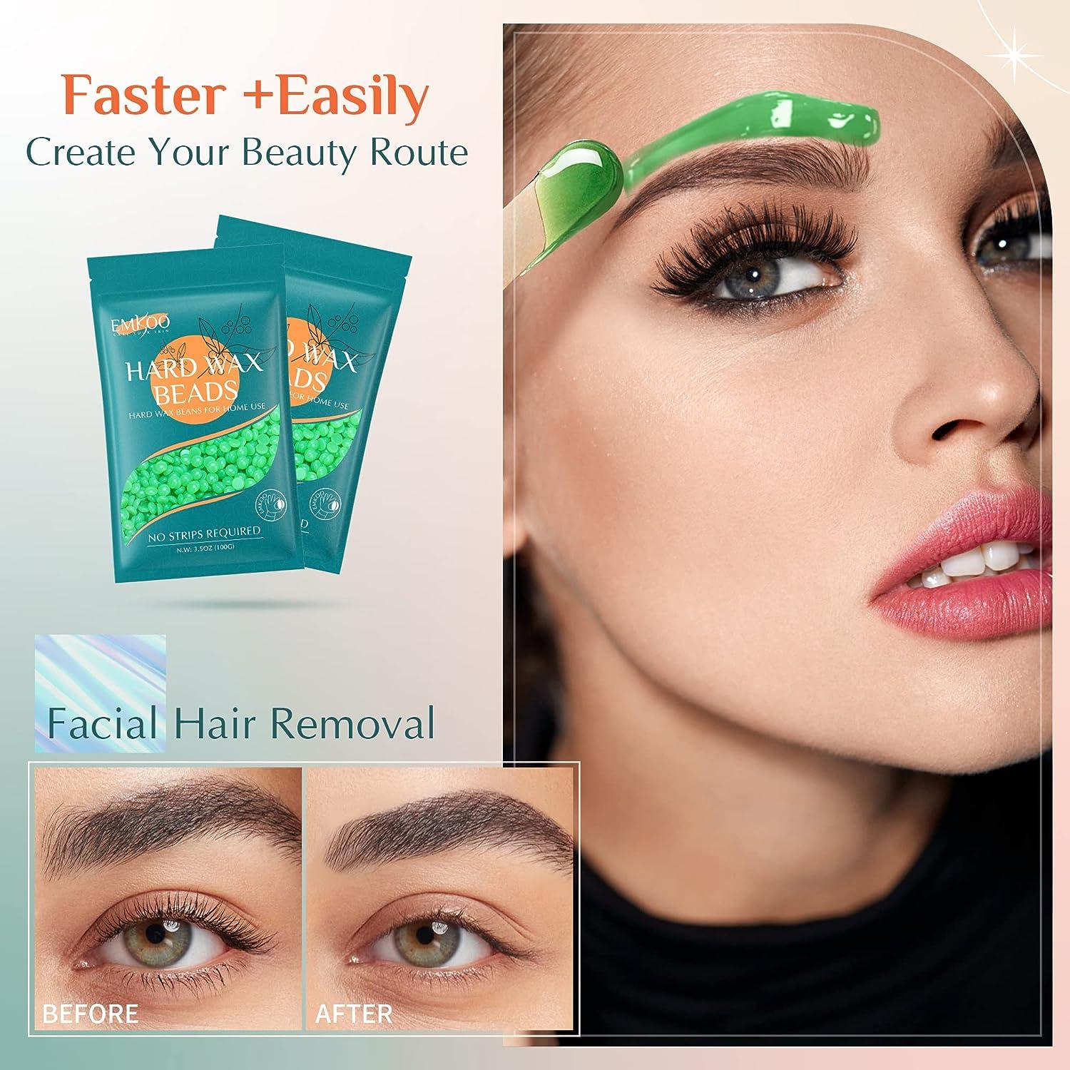 EMKOO Digital Waxing Kit for Women - Wax Warmer with 400g Hard Wax ...