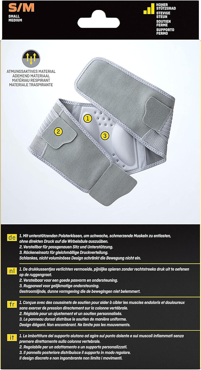 FUTURO Back Brace for Weak & Sore Muscles - Supportive Cushions Size S ...