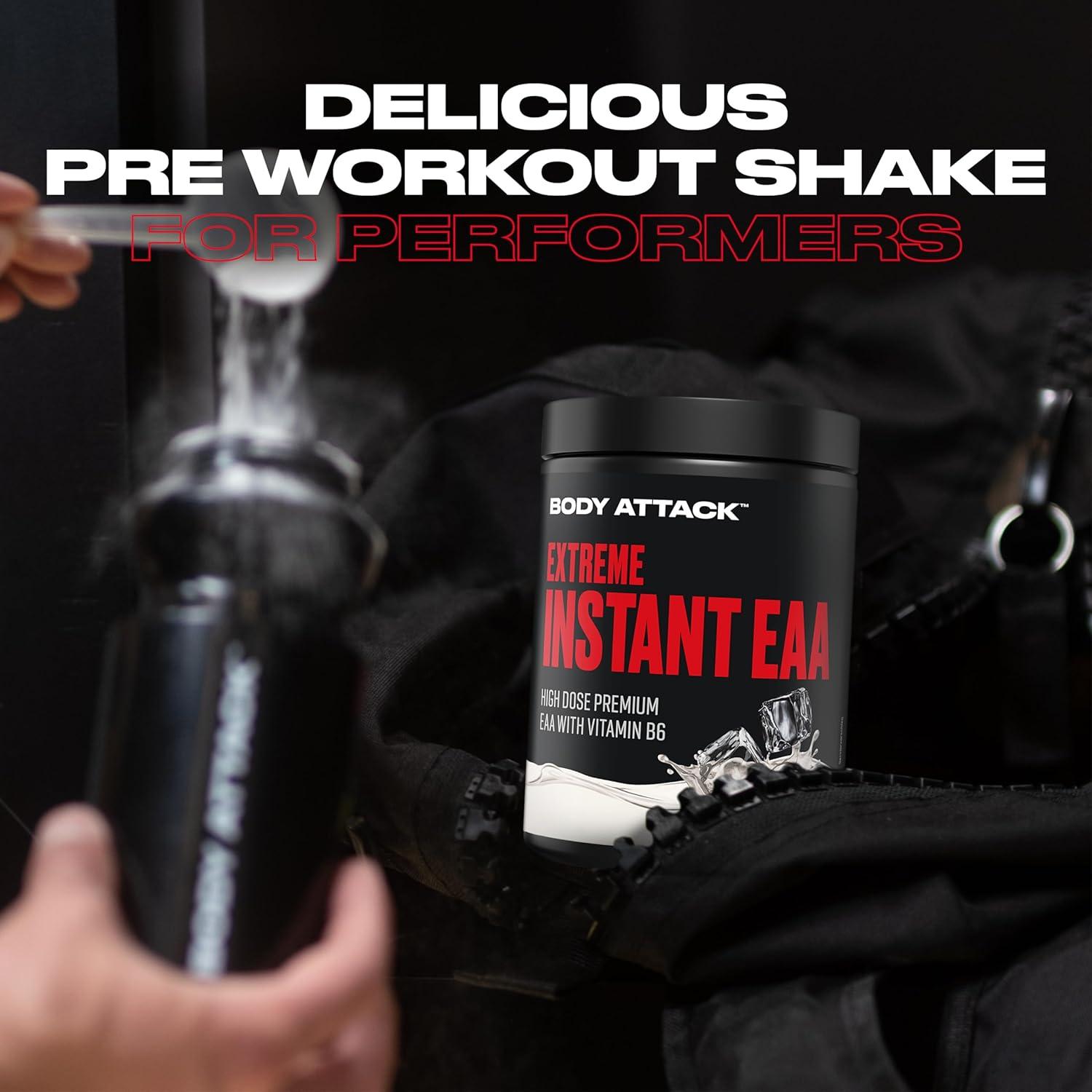 Body Attack Instant EAA Powder - Blackberry - 500g | 8 Essential Amino ...