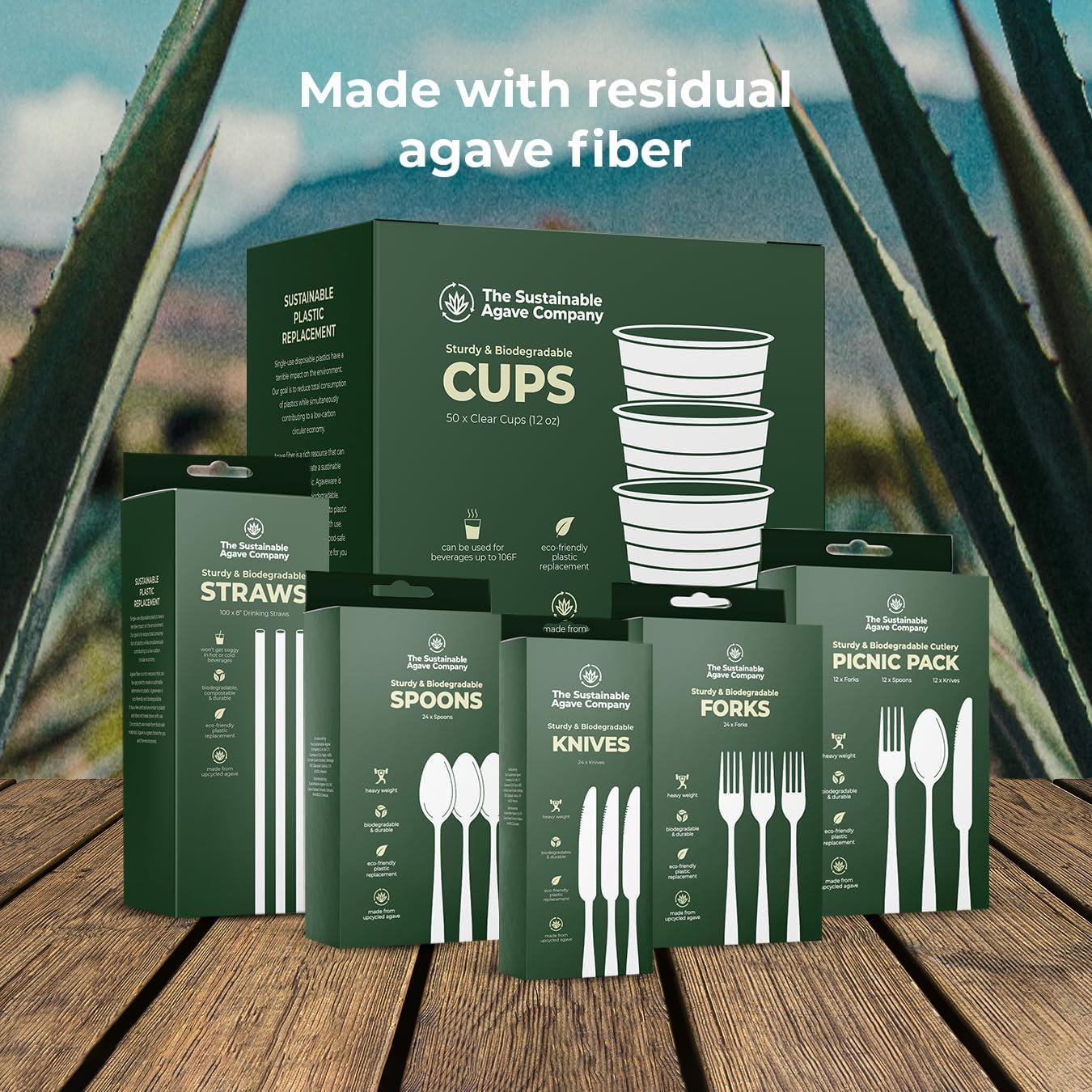 Sustainable Agave Co - Agave Fiber Cups - Plastic-Free Biodegradable ...