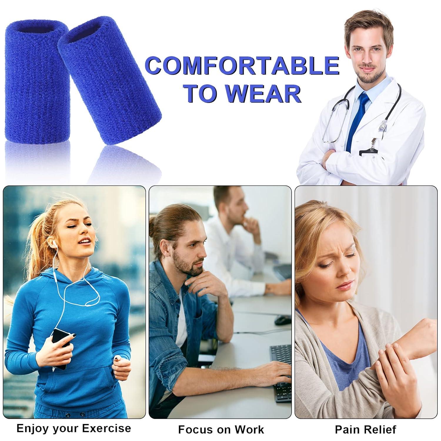 Heyu-Lotus 10 Pcs Finger Compression Sleeves for Arthritis and Swelling ...