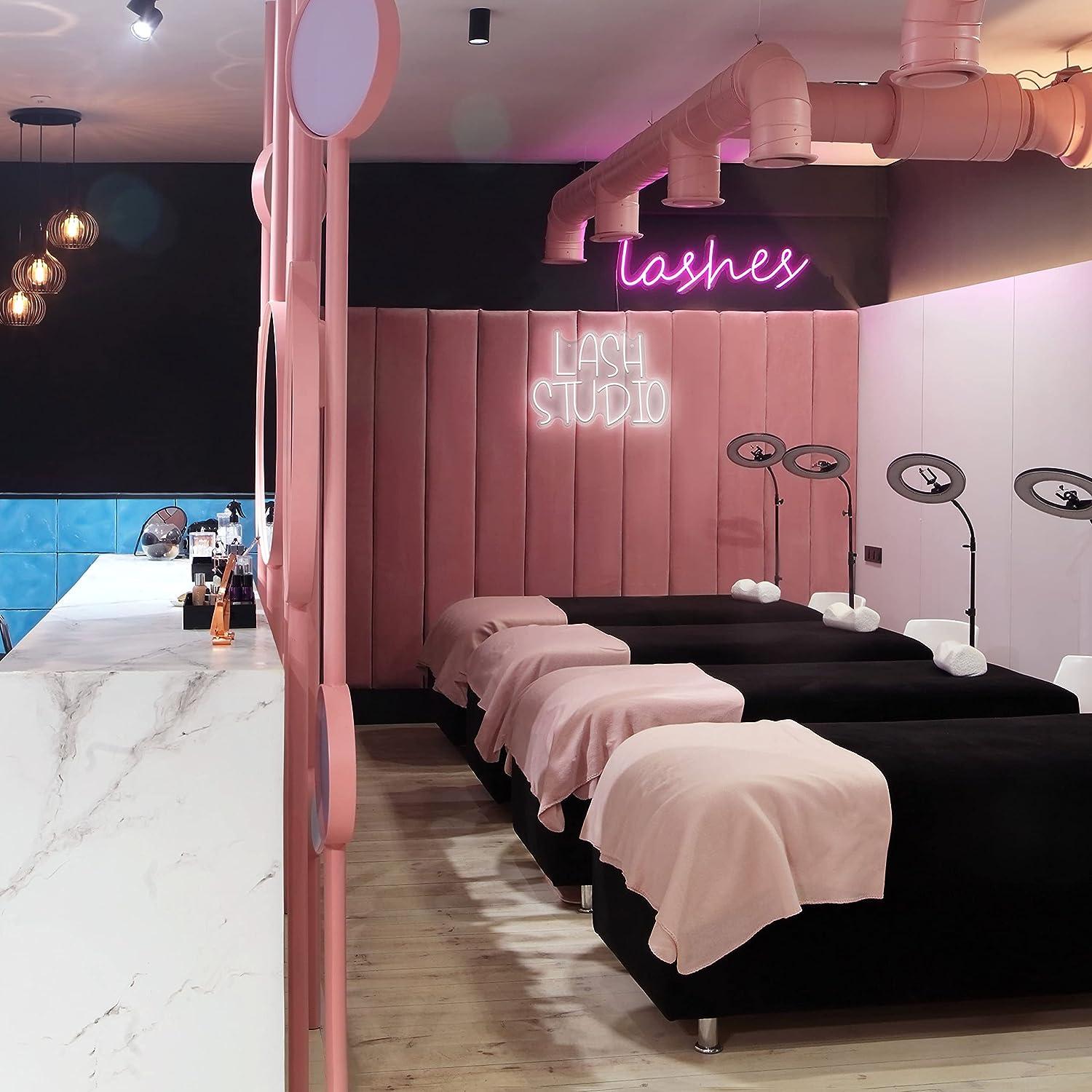 Lash Studio Neon Sign - LED Light for Salon & Beauty Studio Decor ...