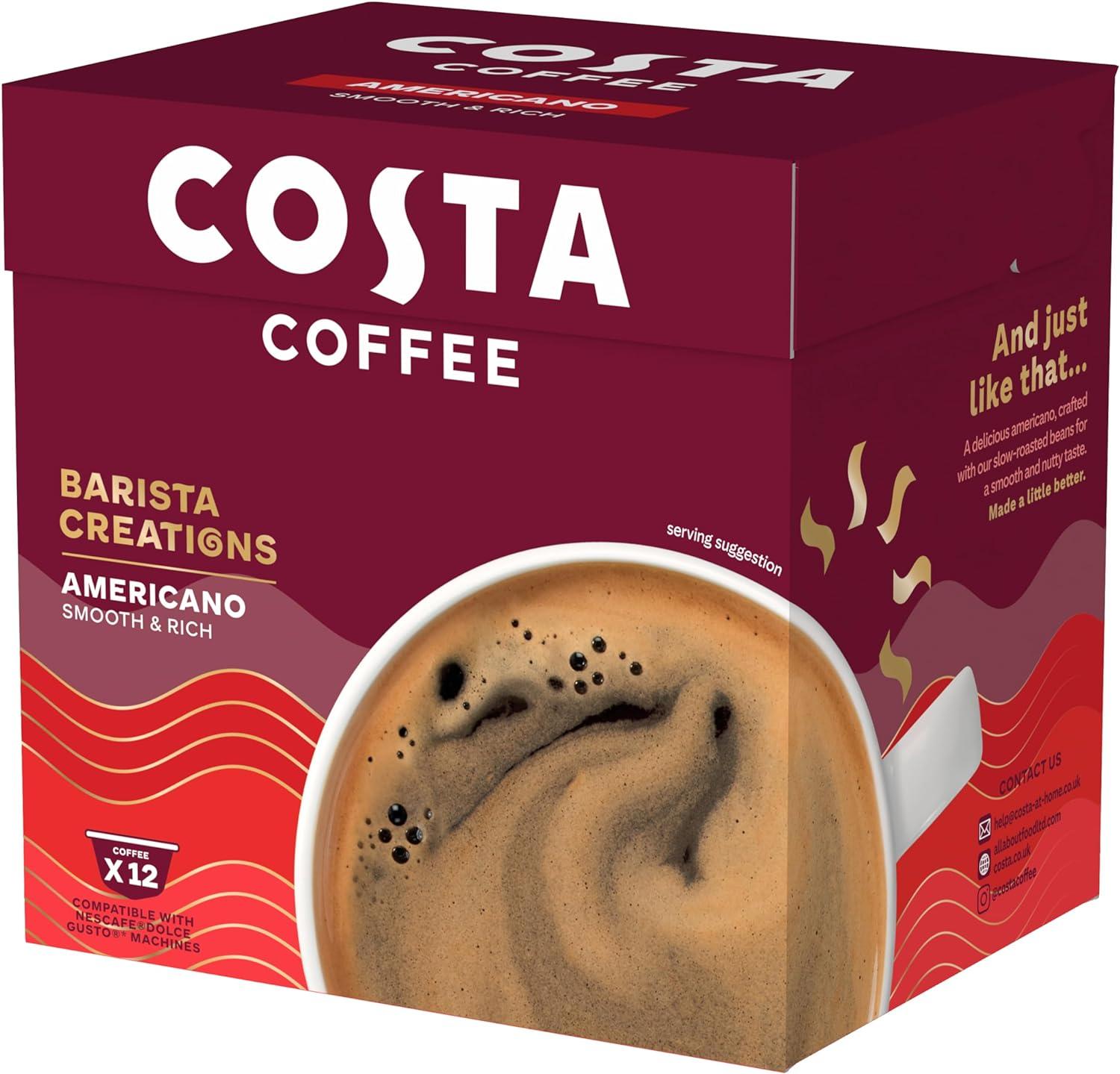 COSTA COFFEE AMERICANO PODS 4 PACKS (AMERICANO 12 CAPSULES) | Buy Now ...