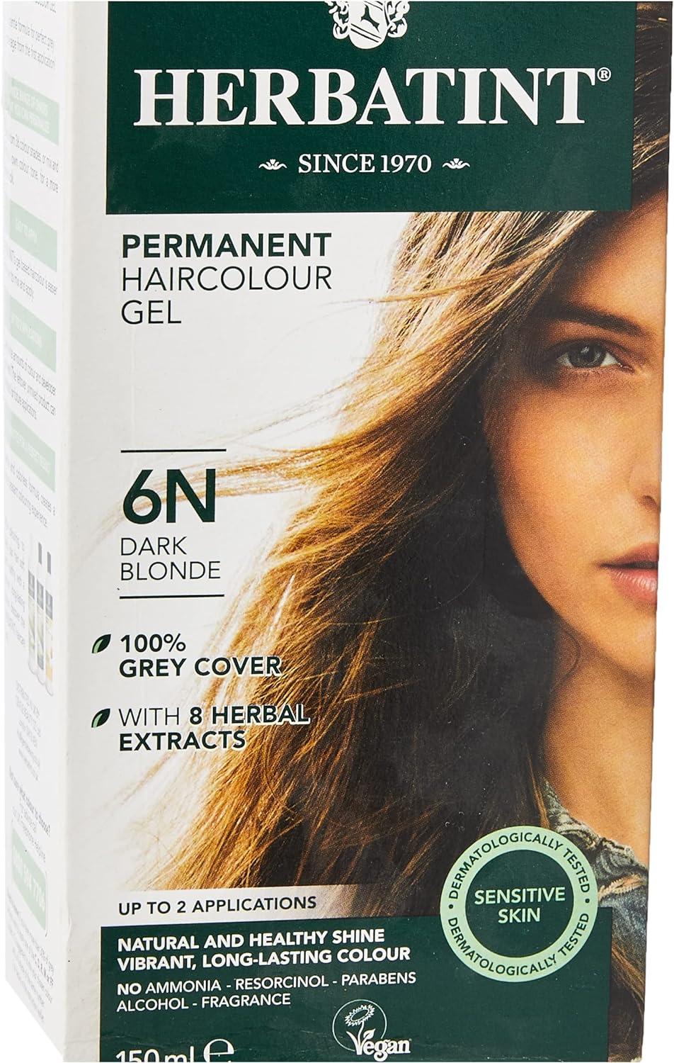 Herbatint 6N Dark Blonde Hair Dye - Natural Permanent Hair Color | Buy ...