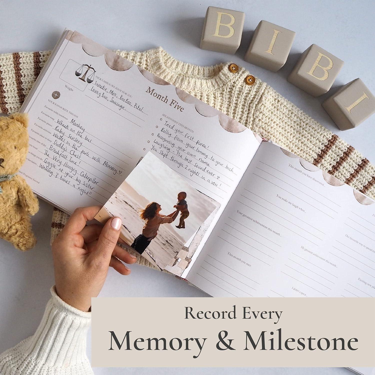 Pregnancy Journal & Memory Book Gift for Expecting Moms - Includes ...