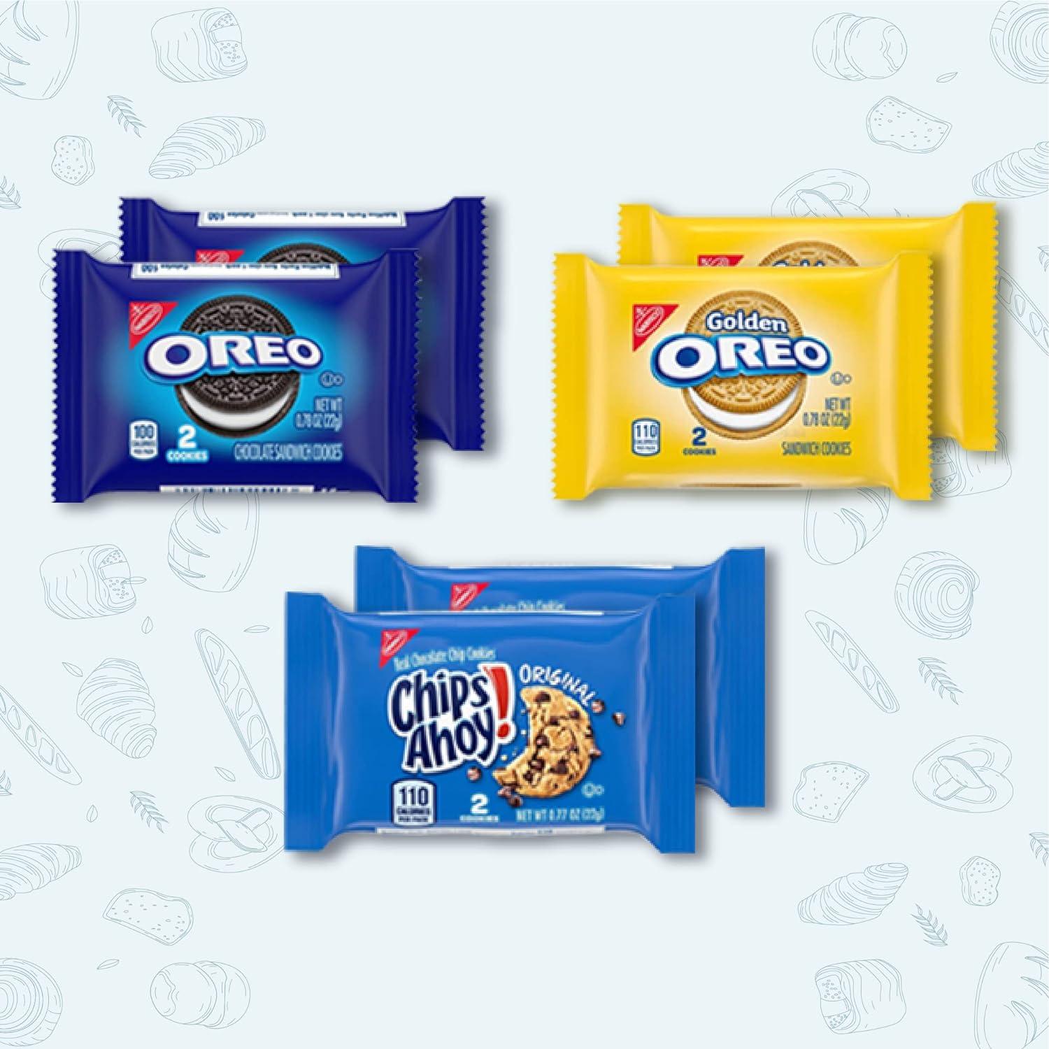 Cookie Snack Variety Pack - Individually Wrapped Cookies Bulk Snack Box ...