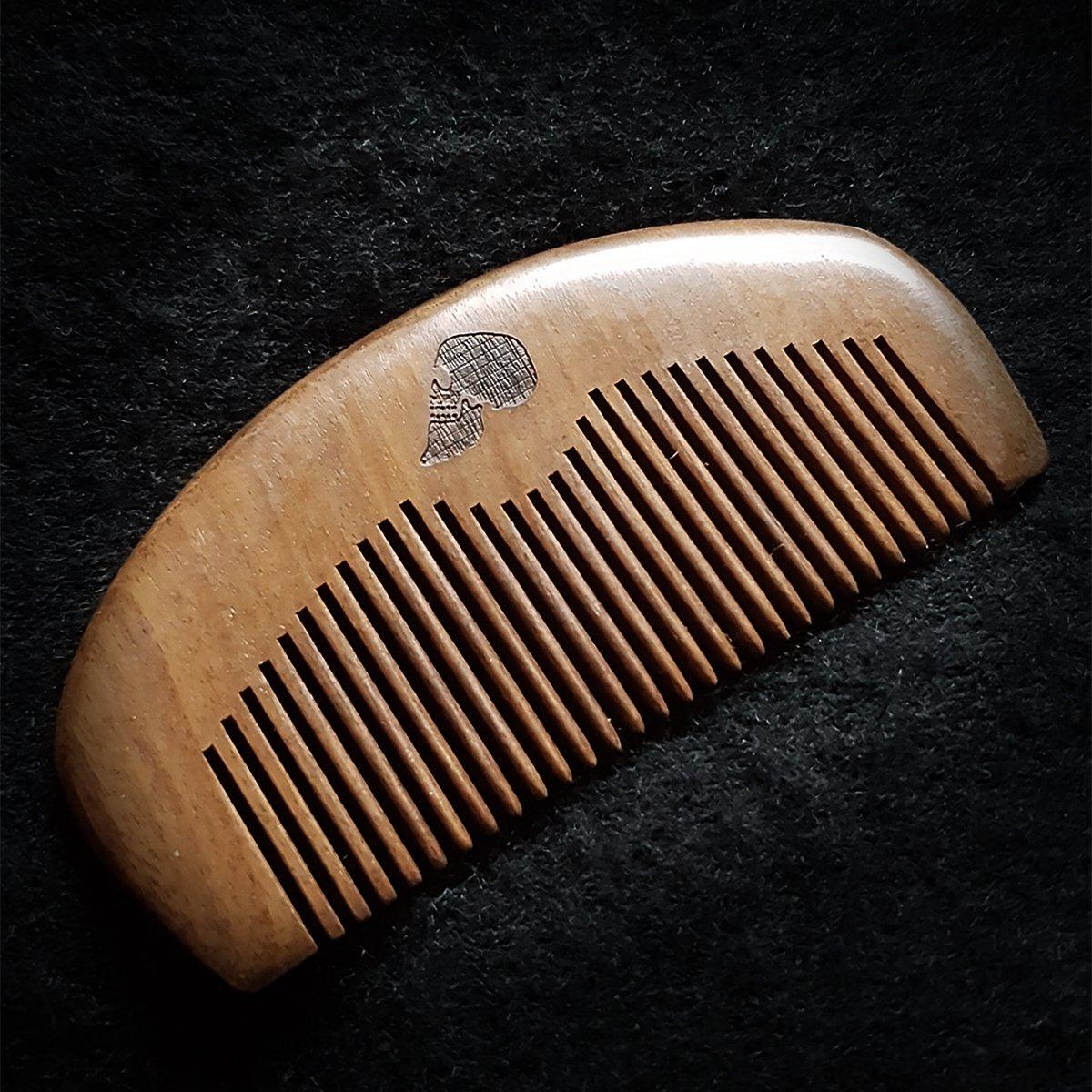 Long Face Gentleman Beard and Mustache Wood Comb - Anti-Static, Pocket ...