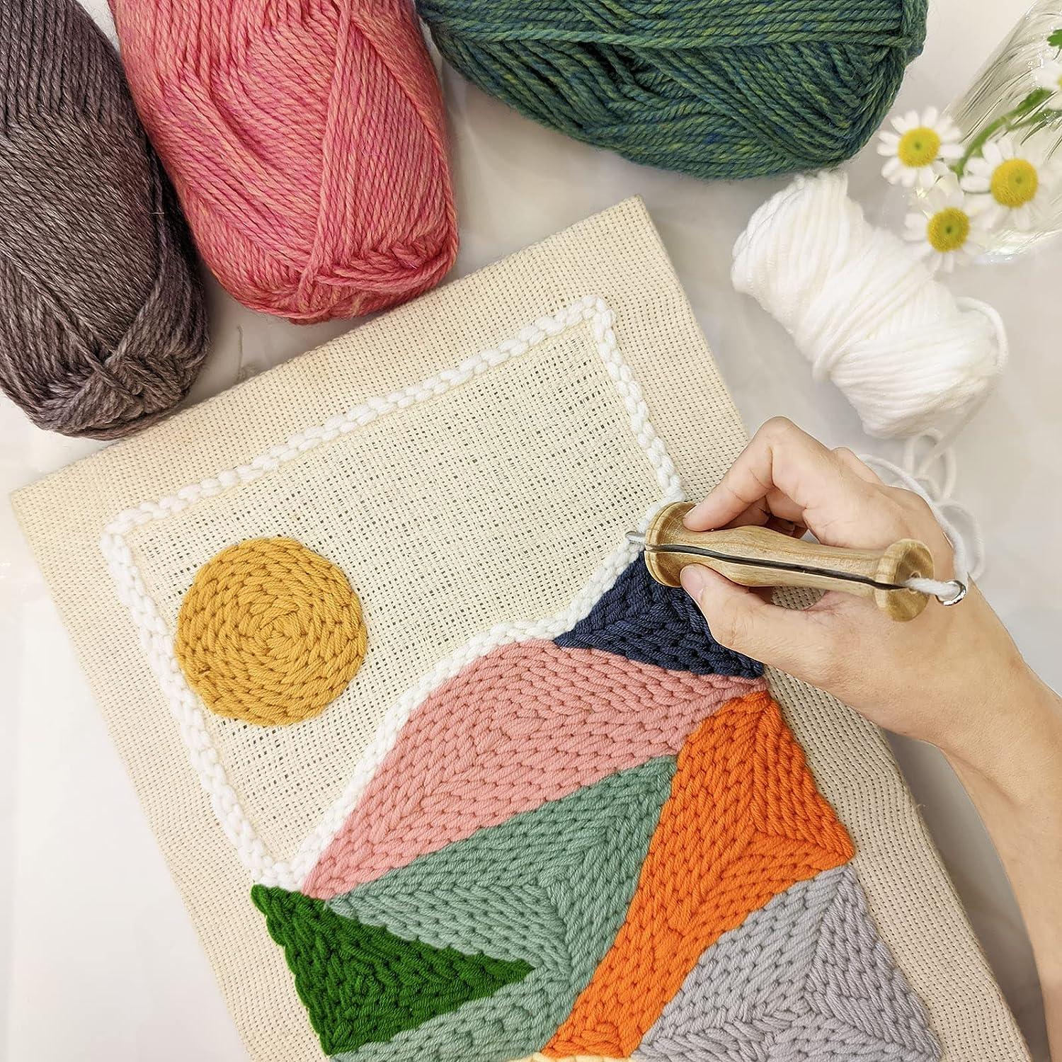 Wool Queen Punch Needle Kit 14''x10'' - Landscape Rug Yarn Hooking ...