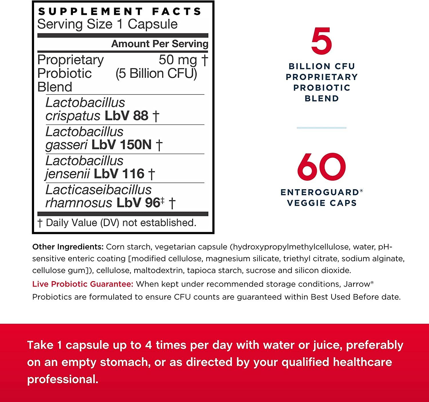 Jarrow Formulas Jarro-Dophilus Vaginal Probiotic for Women â€“ 5 ...