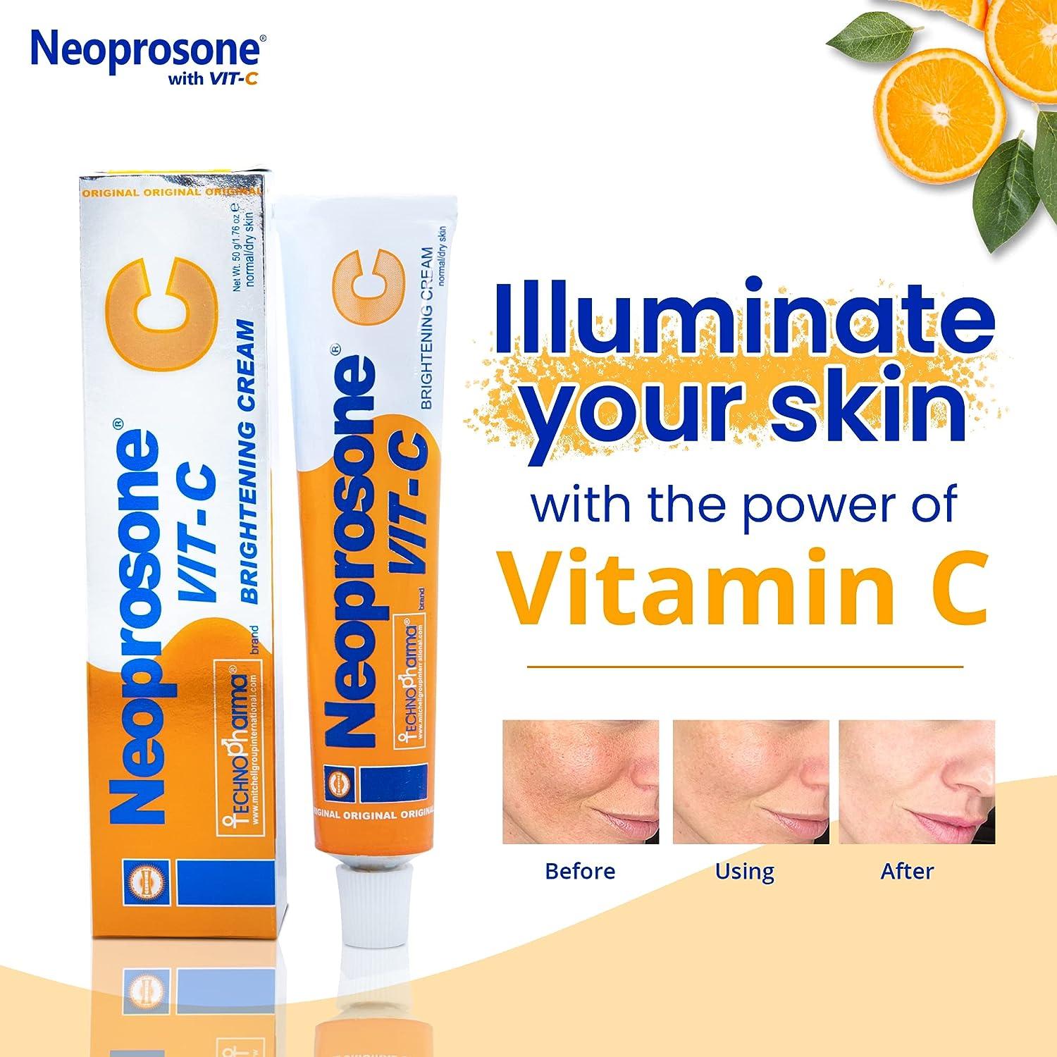 NEOPROSONE Skin Brightening Cream 1.7 Fl oz/50 ml with Vitamin C ...