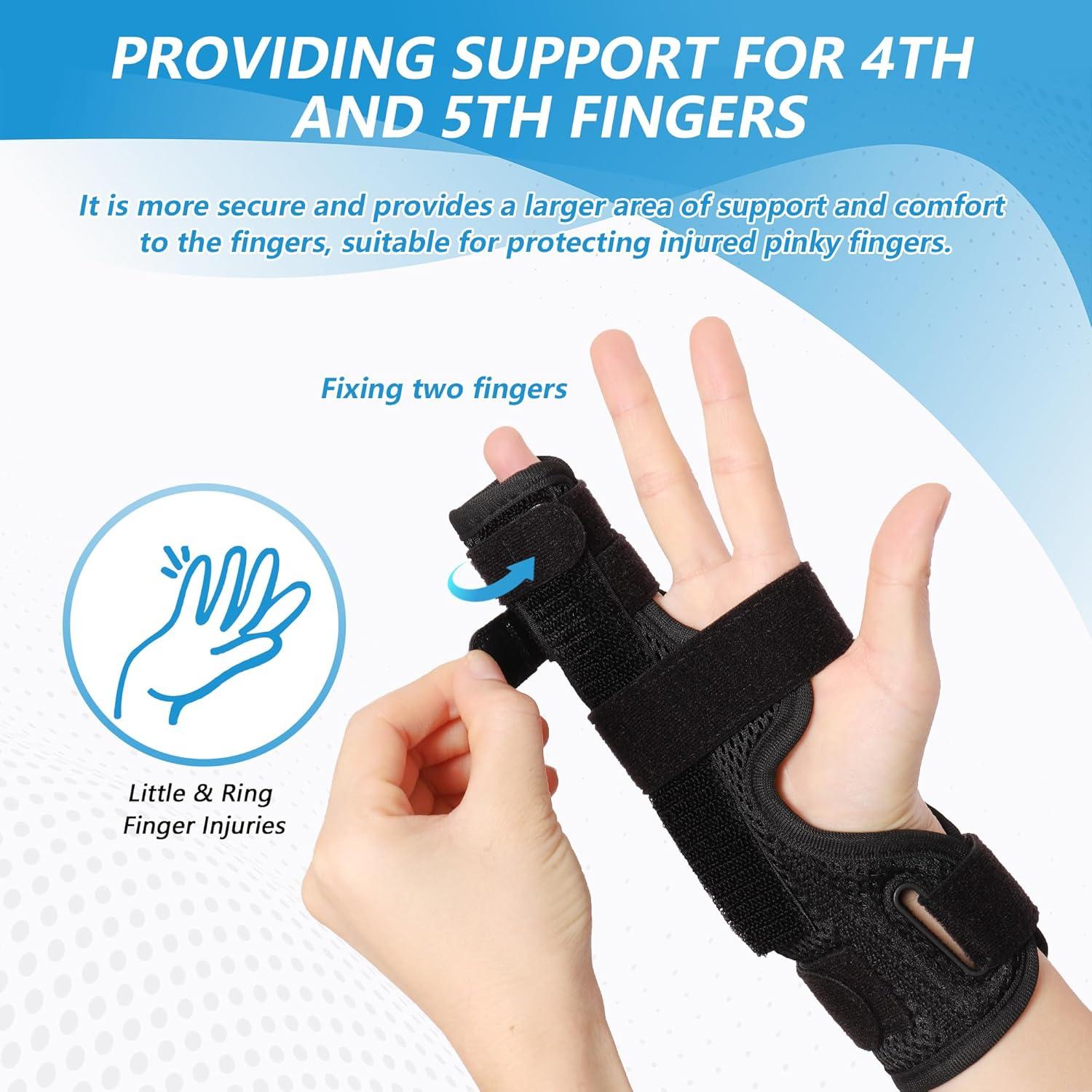 Joingood Finger Rail Splint for Small Fingers | Wrist Support for 4th ...