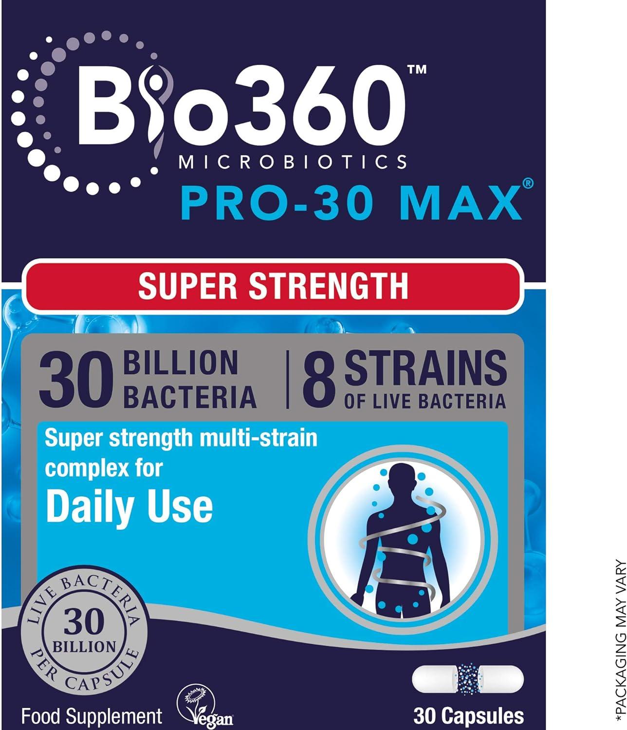 Natures Aid Bio360 Pro-30 MAX (30 Billion Bacteria) 30 Capsules - Probiotic Supplement | Buy Now ...