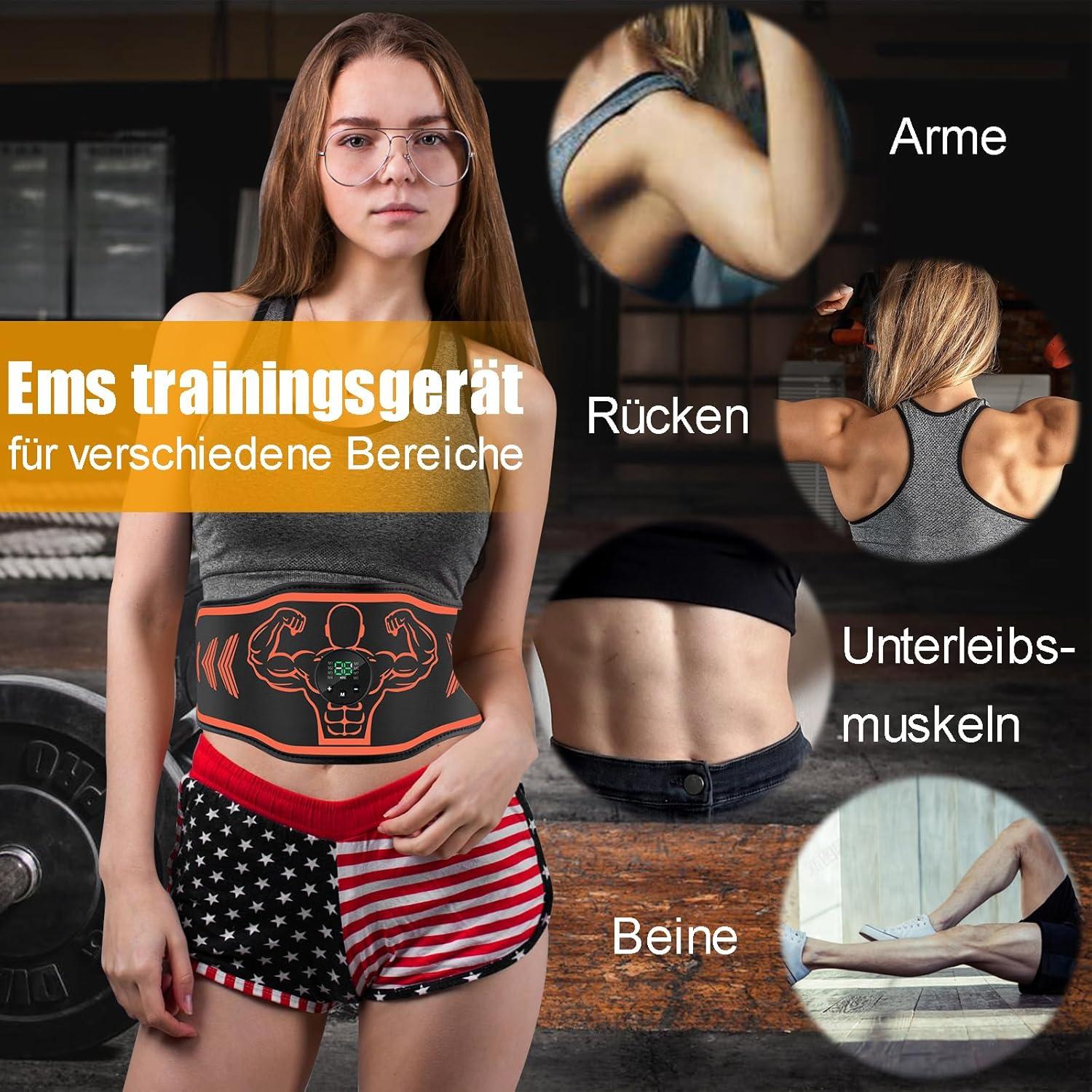 Buy Tosucs EMS Training Device | Abdominal Muscle Belt with 8 Modes ...