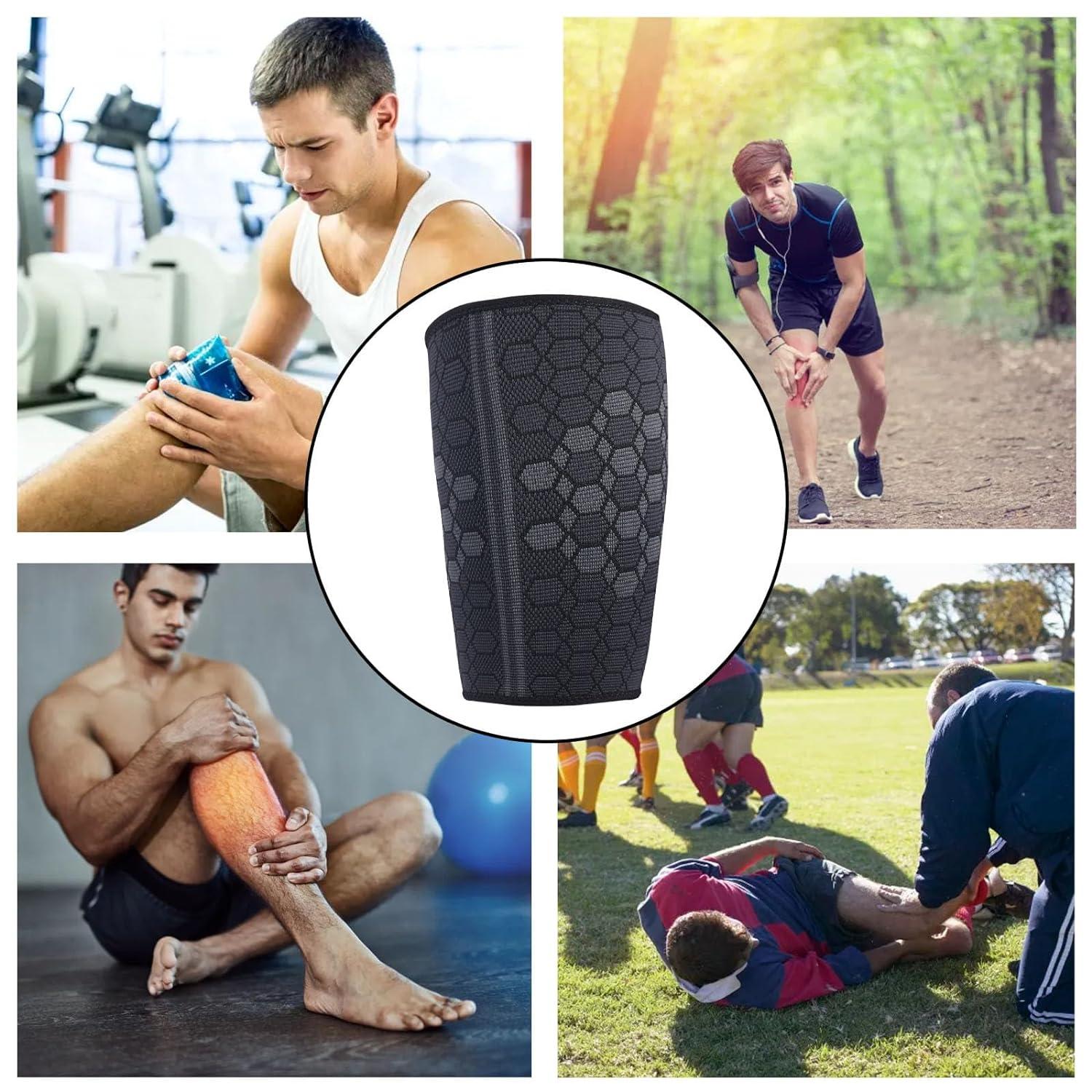 2pcs Thigh Compression Support Sleeves for Men and Women - Hamstring ...