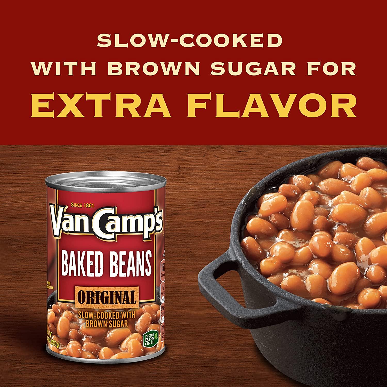 Van Camp's Original Baked Beans 15 OZ Canned Beans - Pack of 12 | Buy ...