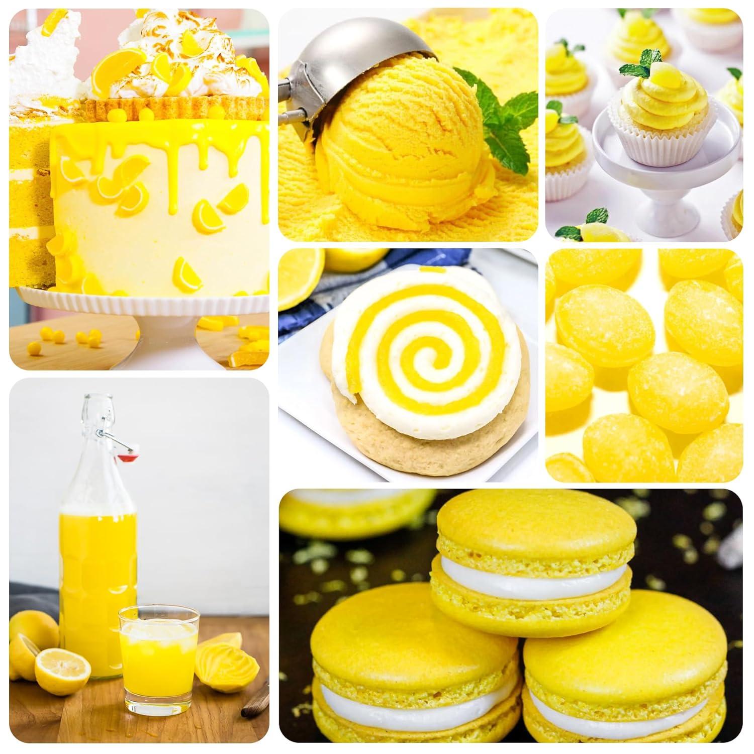Premium Lemon Food Color Gel - 100ml Sugar-Free Baking & Craft Color ...