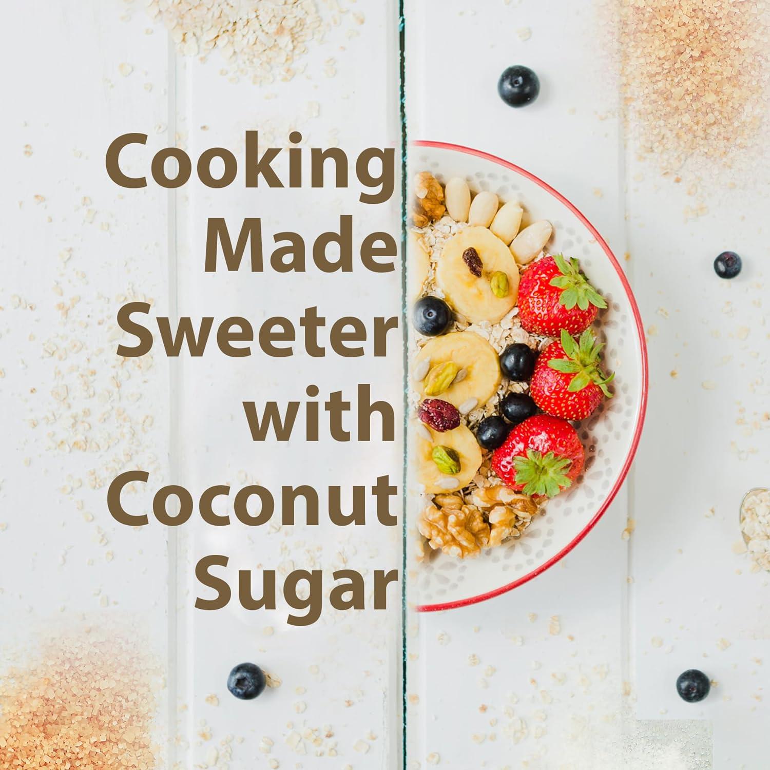 Organic Coconut Sugar - 500g Pack of 2 - Low Glycemic Index 100% Vegan ...