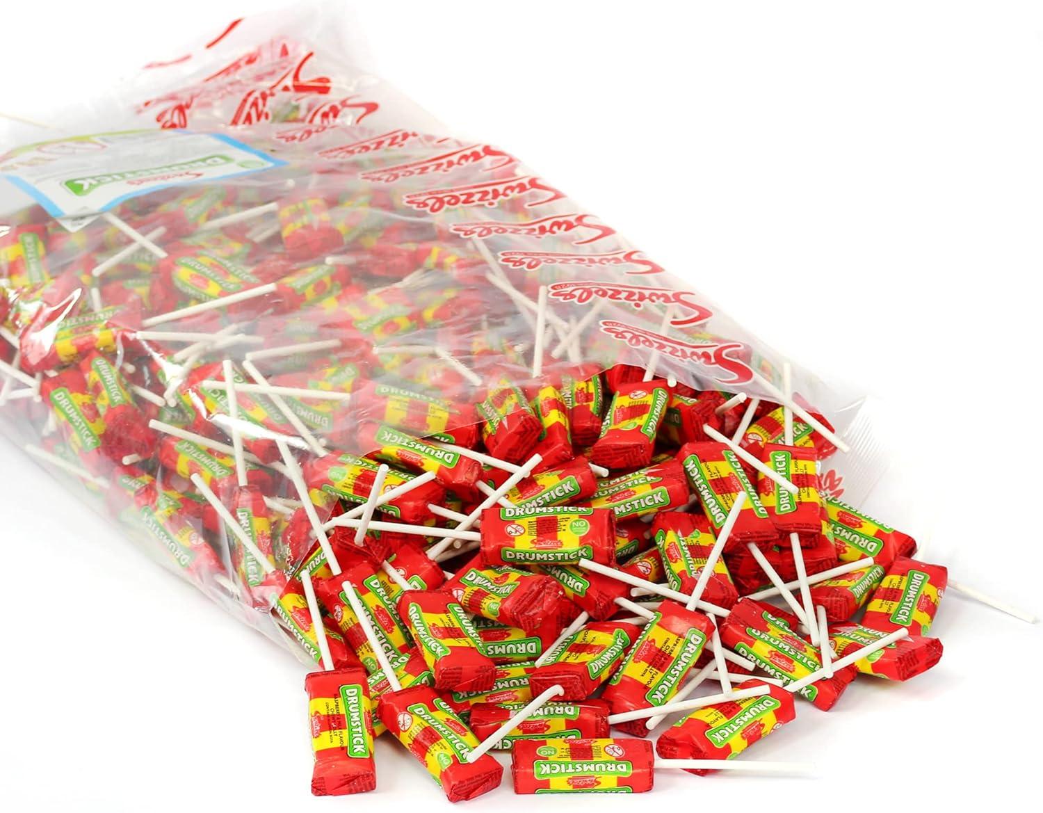 Swizzels Original Drumstick Lollies Milk & Raspberry Flavour Sweets ...