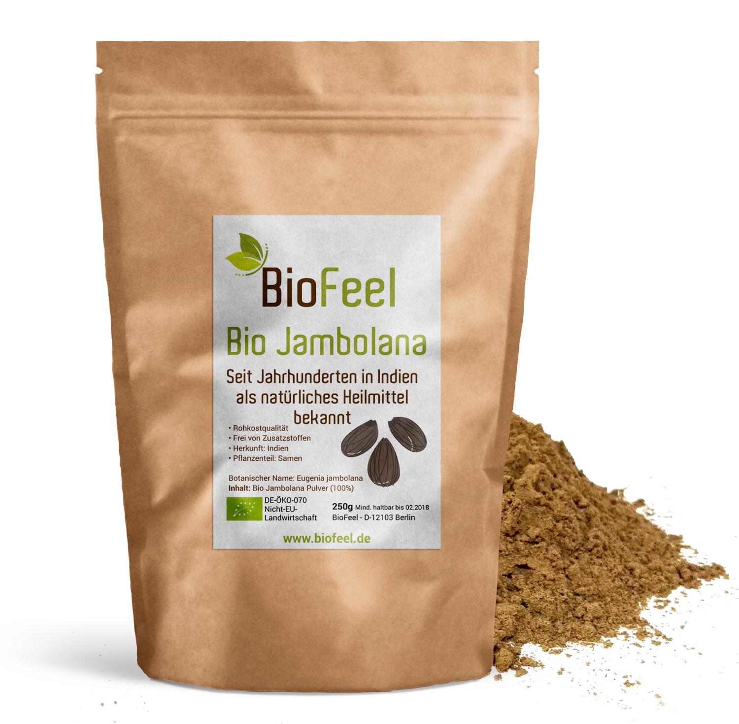 Buy BioFeel Organic Jambolana Powder 250g - Premium Superfood for ...