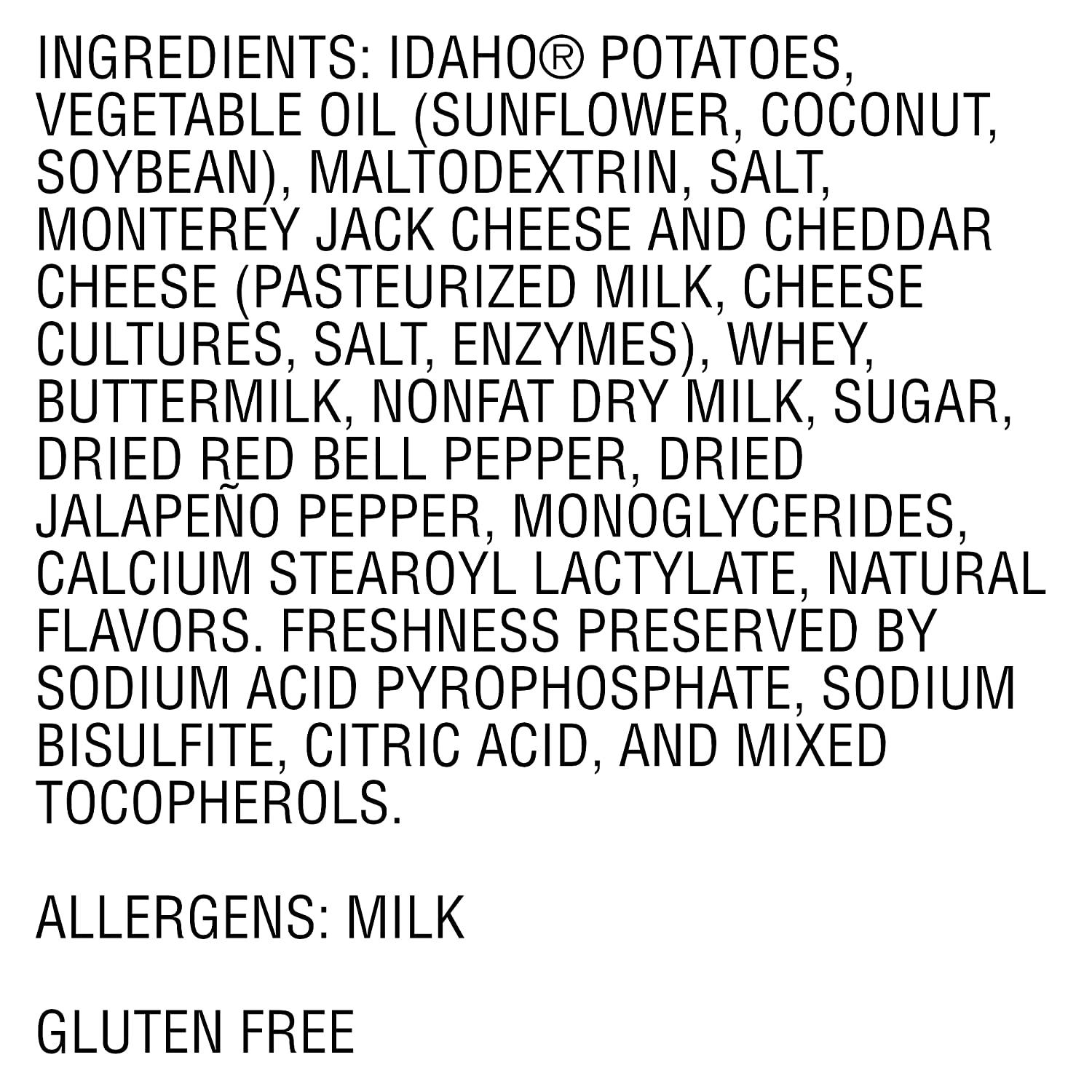 Idahoan Monterey Pepper Jack Mashed Potatoes - 12 Pouches (4 Servings ...