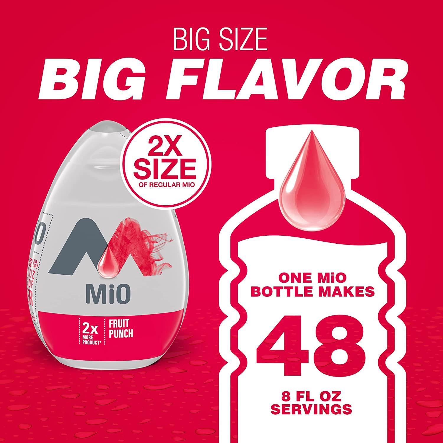 MiO Sugar-Free Fruit Punch Liquid Water Enhancer - 3.24 fl oz (Pack of ...