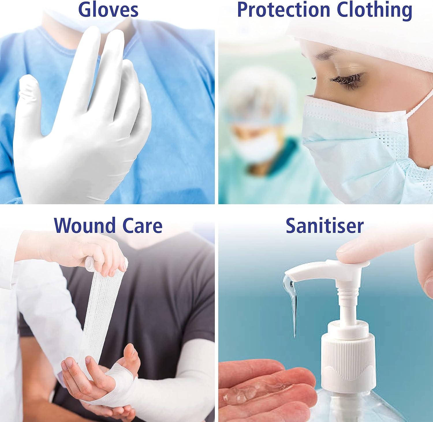 Surgical Gloves - Medium Powder Free Sterile Latex Disposable (Size 7, 50 Pairs) - Meditrade ...