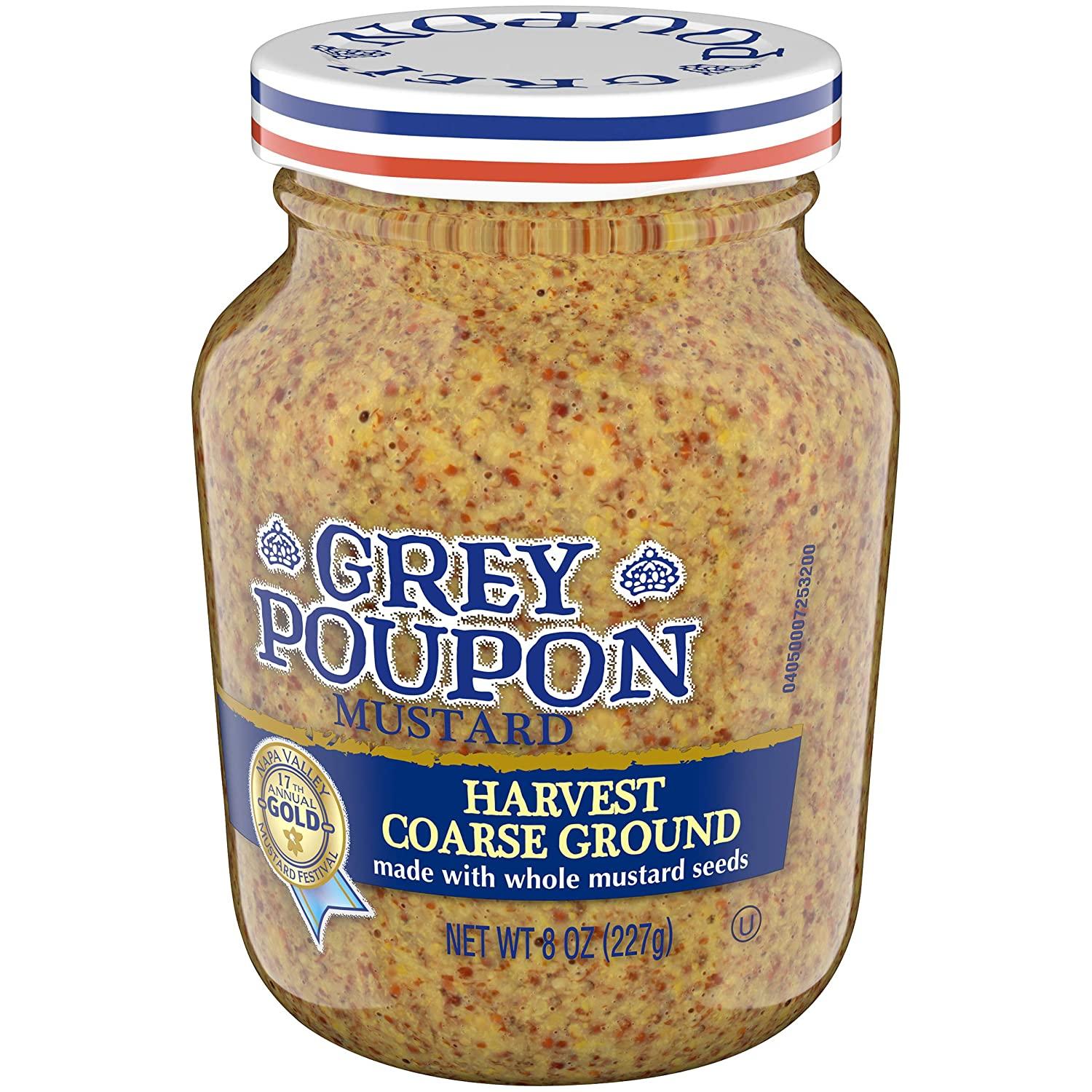 Grey Poupon Harvest Coarse Ground Mustard 8oz - Premium Quality | Buy ...
