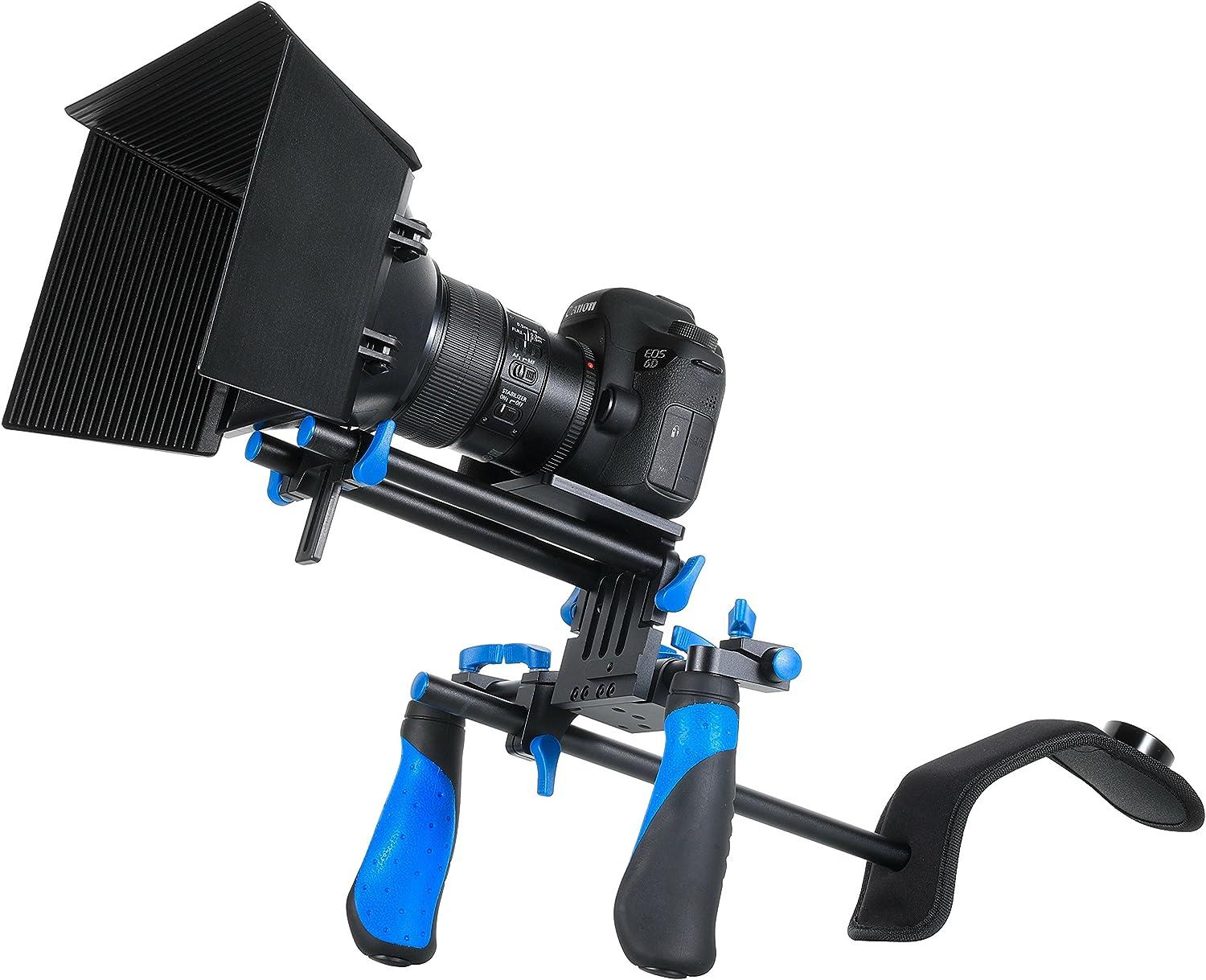MARSRE DSLR Shoulder Rig Film Making Kit with Matte Box - For DSLR ...