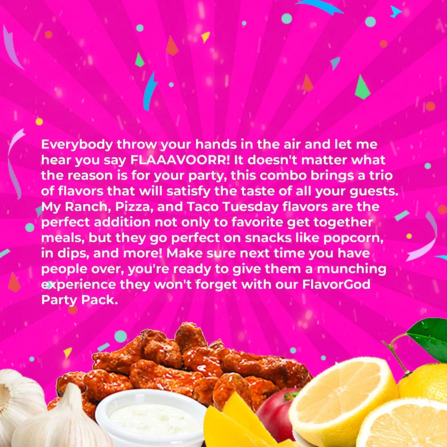Party Combo Pack - Pizza, Ranch, Taco Tuesday Seasoning Gift Set ...