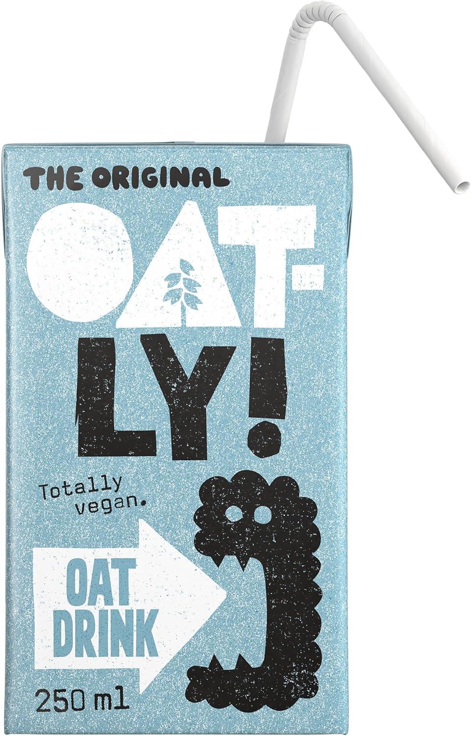 Oatly Oat Drink Original Carton 18 x 250ml + Paper Straw | Eco-Friendly ...