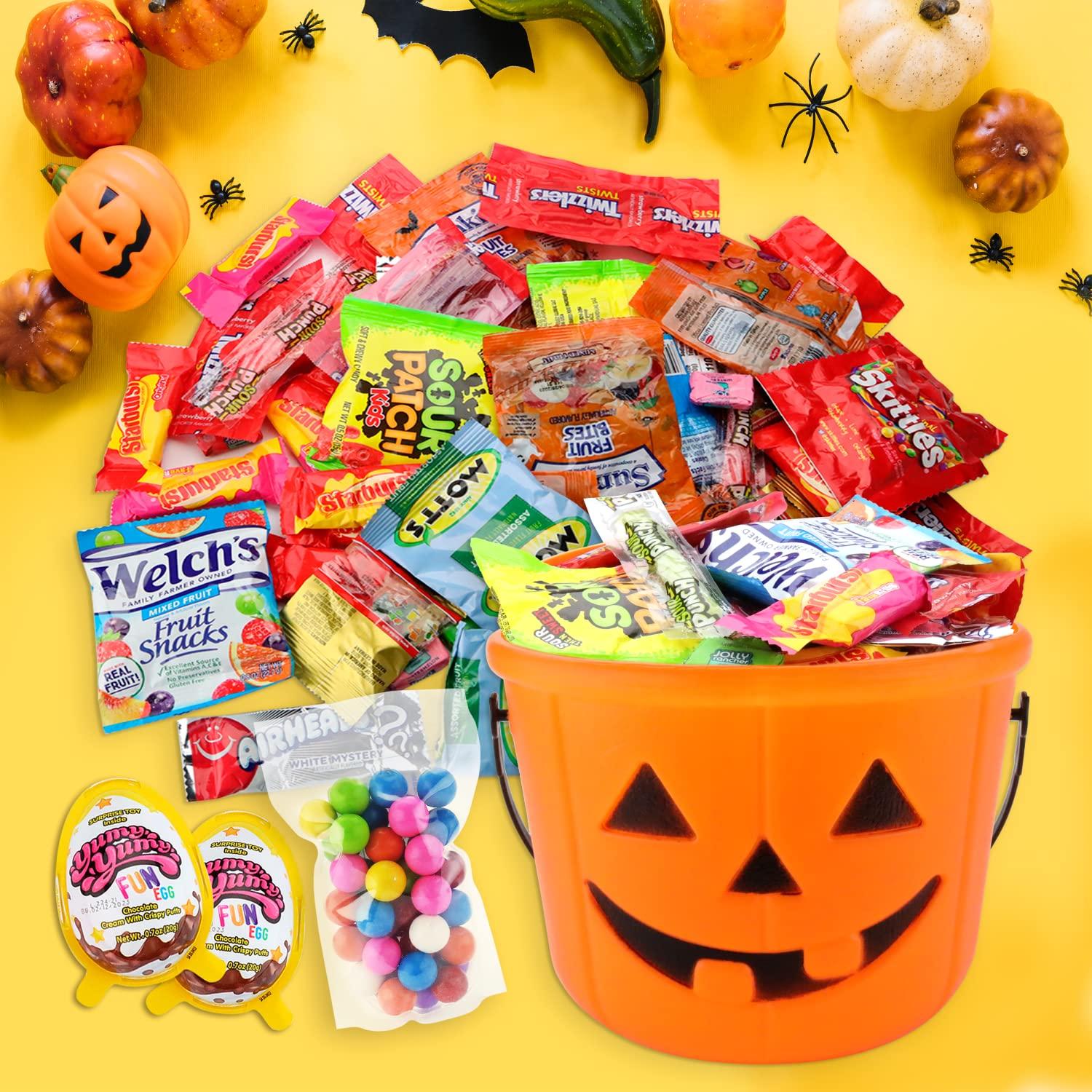 Halloween Care Package Gift Basket - 2 Lbs of Candy Treats, 55 Items ...