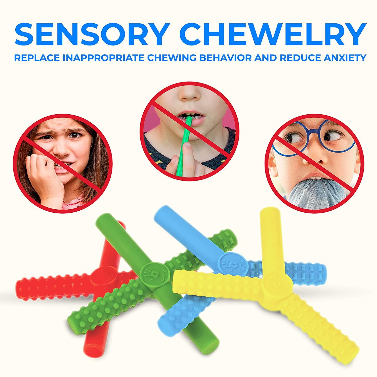 Gafly X's and Y's Sensory Chewy 5 Pack - Oral Motor Chewers for Kids ...