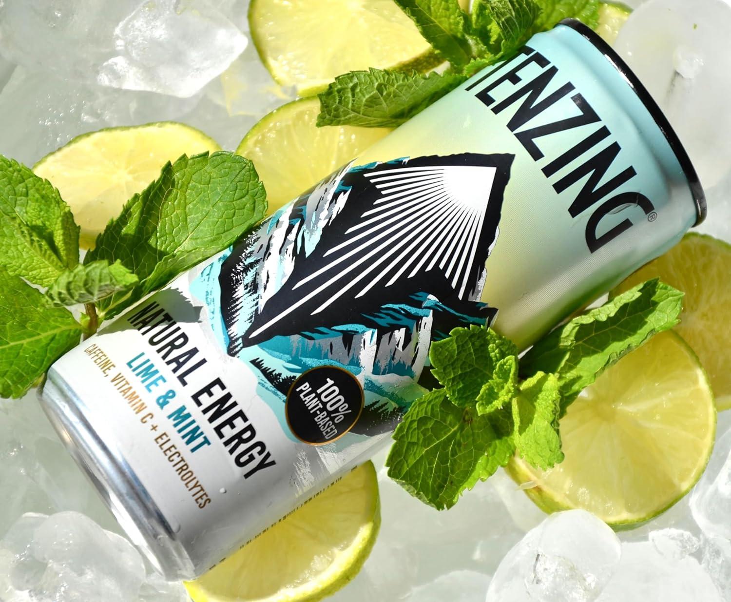 TENZING Natural Energy Drink Plant Based Vegan & Gluten Free Drink Lime ...