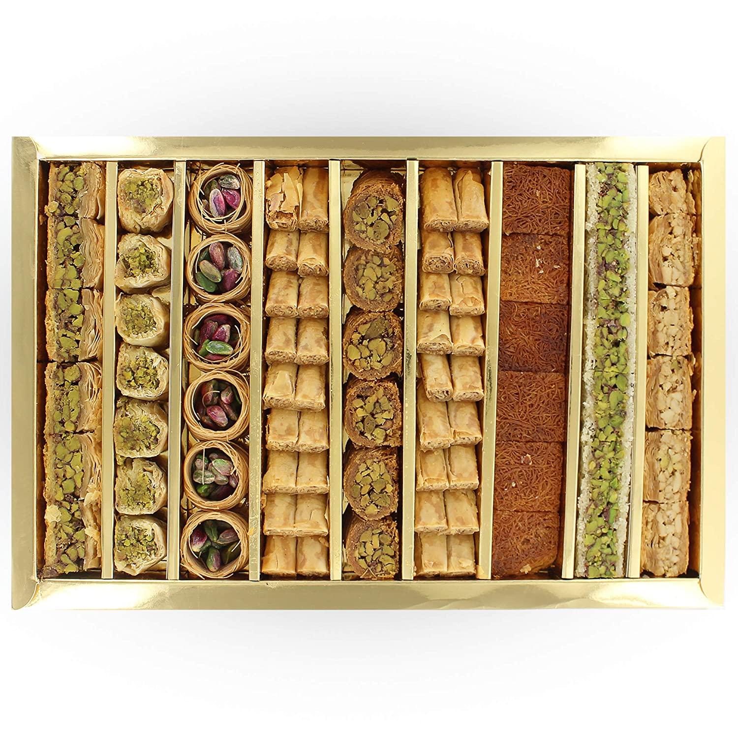 Anabtawi Middle Eastern Sweets - Assorted Baklava Pistachio and Almond ...