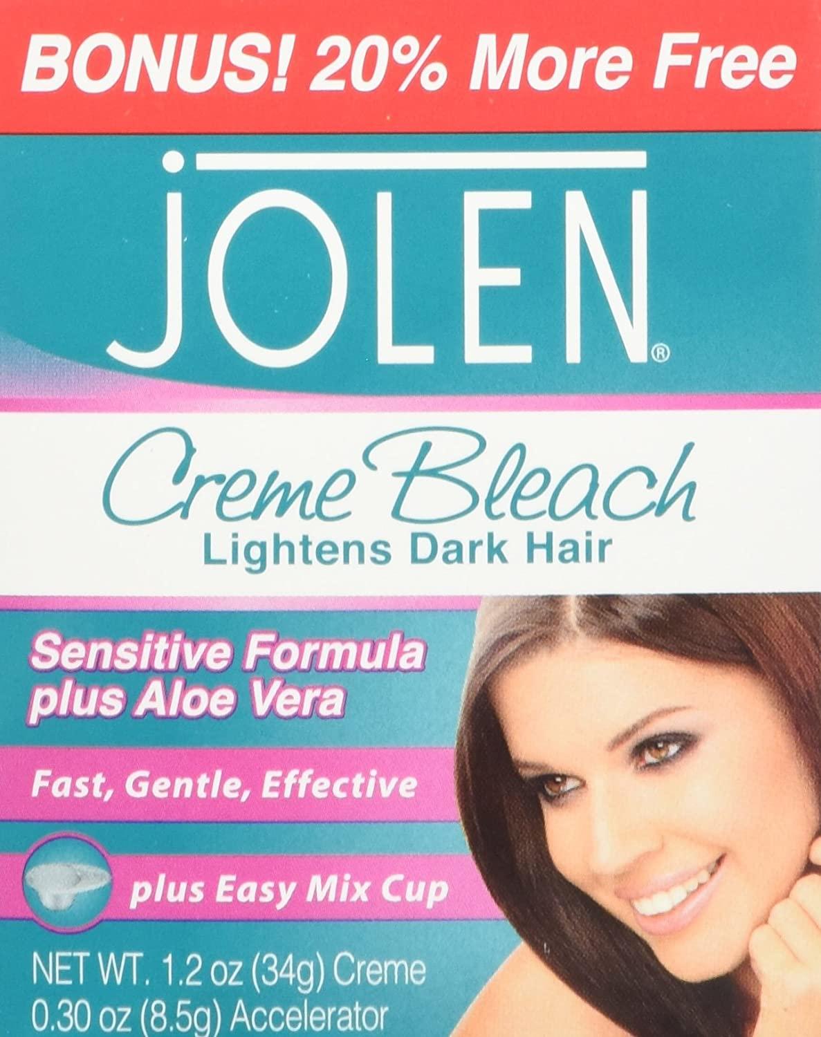 Jolen Creme Bleach with Aloe Vera 1.2 oz - Fast and Gentle Hair ...