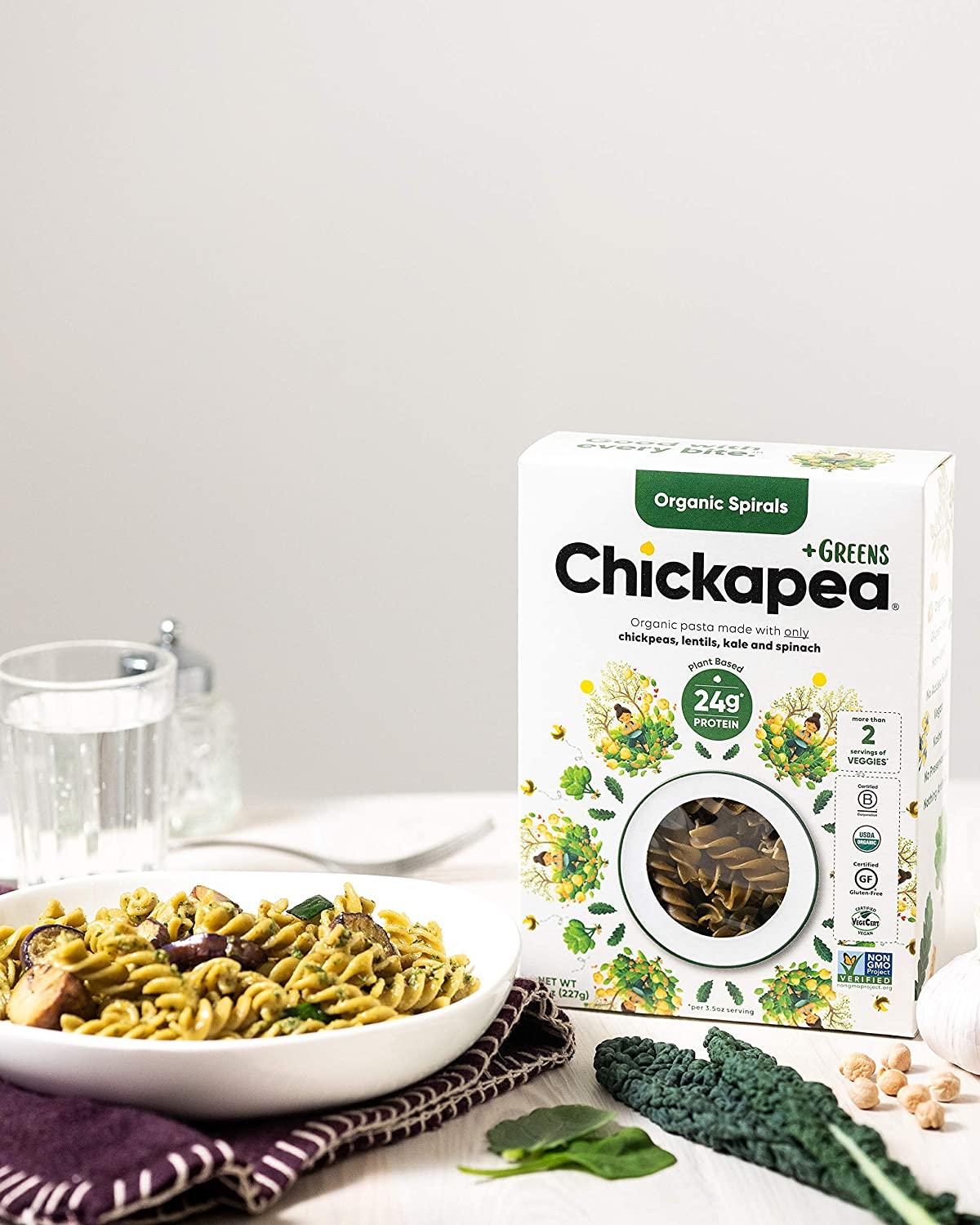 Chickapea Lentil Kale Spinach Pasta - Gluten Free, High Protein 8oz ...