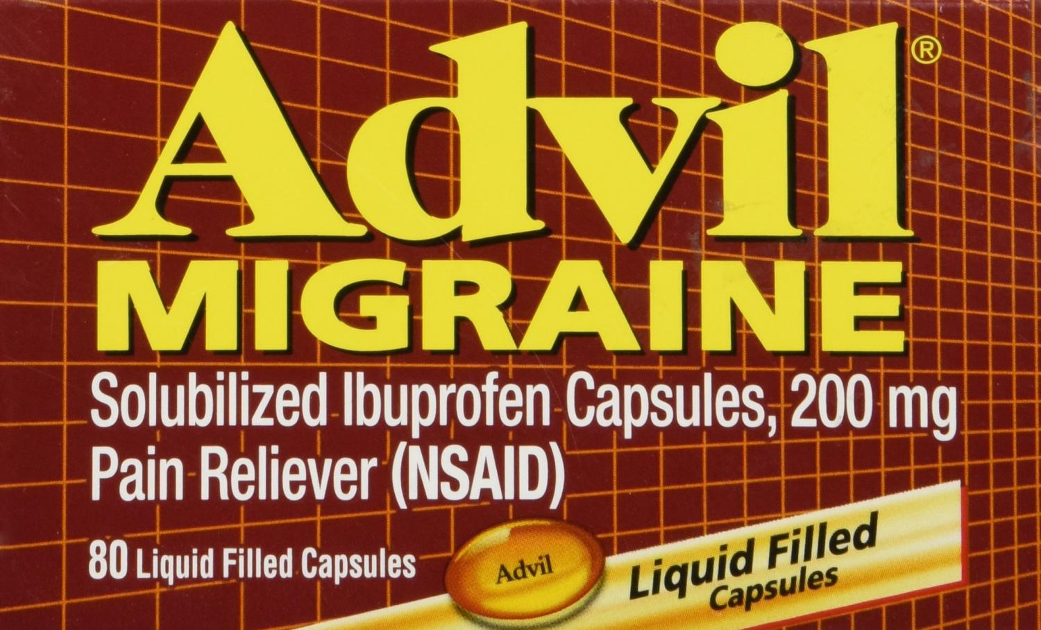 Advil Migraine 80 Liquid Filled Capsules - Fast-Acting Relief | Buy Now ...