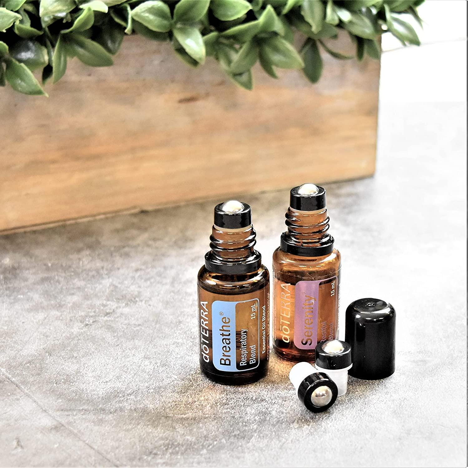 Metal Roller Top Inserts for 5/15ml Essential Oil Bottles - Reusable 12 ...