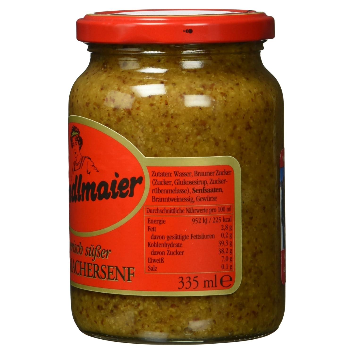 H ndlmaier Homemade Sweet Mustard 335ml - Authentic German Mustard for ...