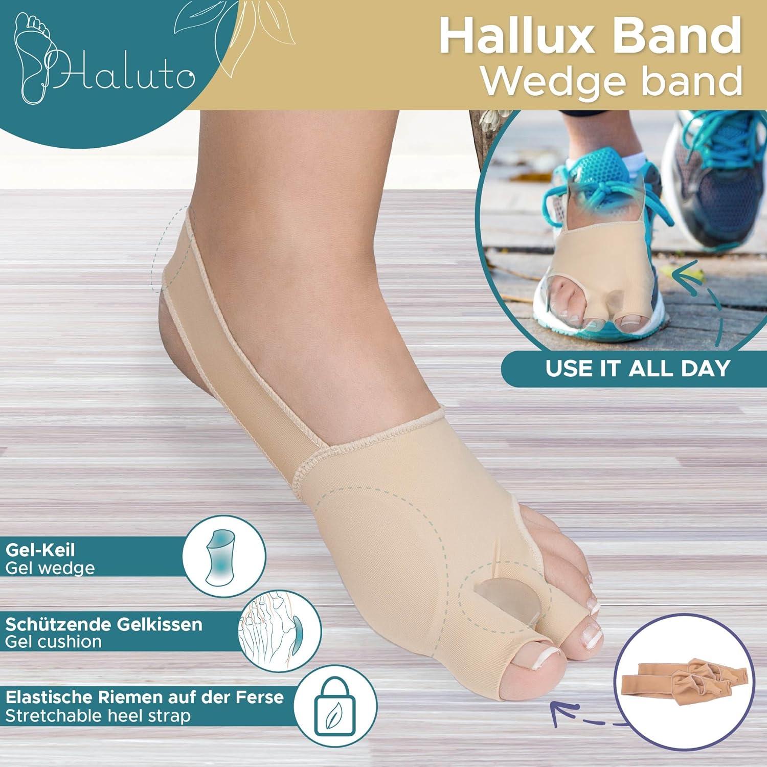 HALUTO 6-in-1 Hallux Valgus Correction Set | Bunion Splint Toe ...