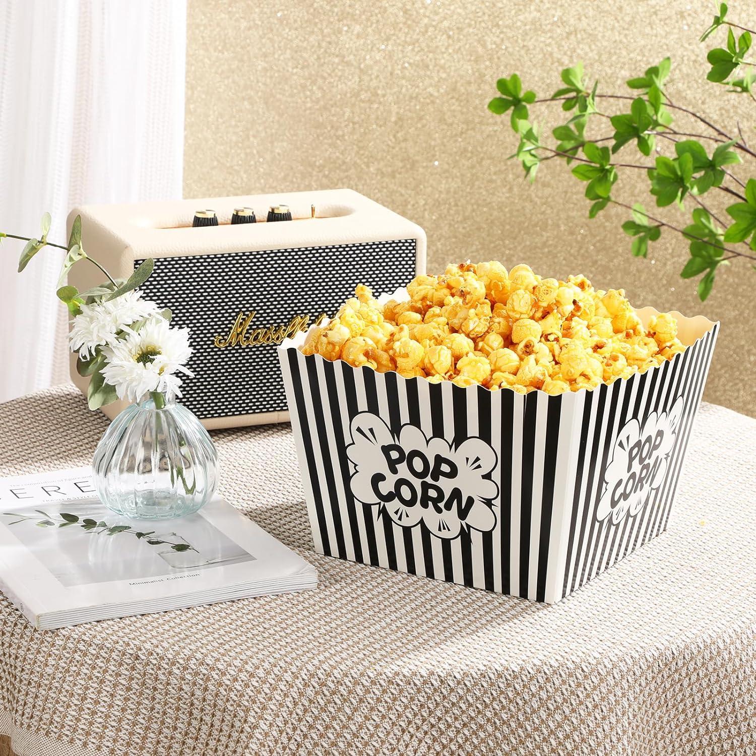 DECYOOL Popcorn Bowl 6 Pack Paper Popcorn Buckets Paper Popcorn Set ...
