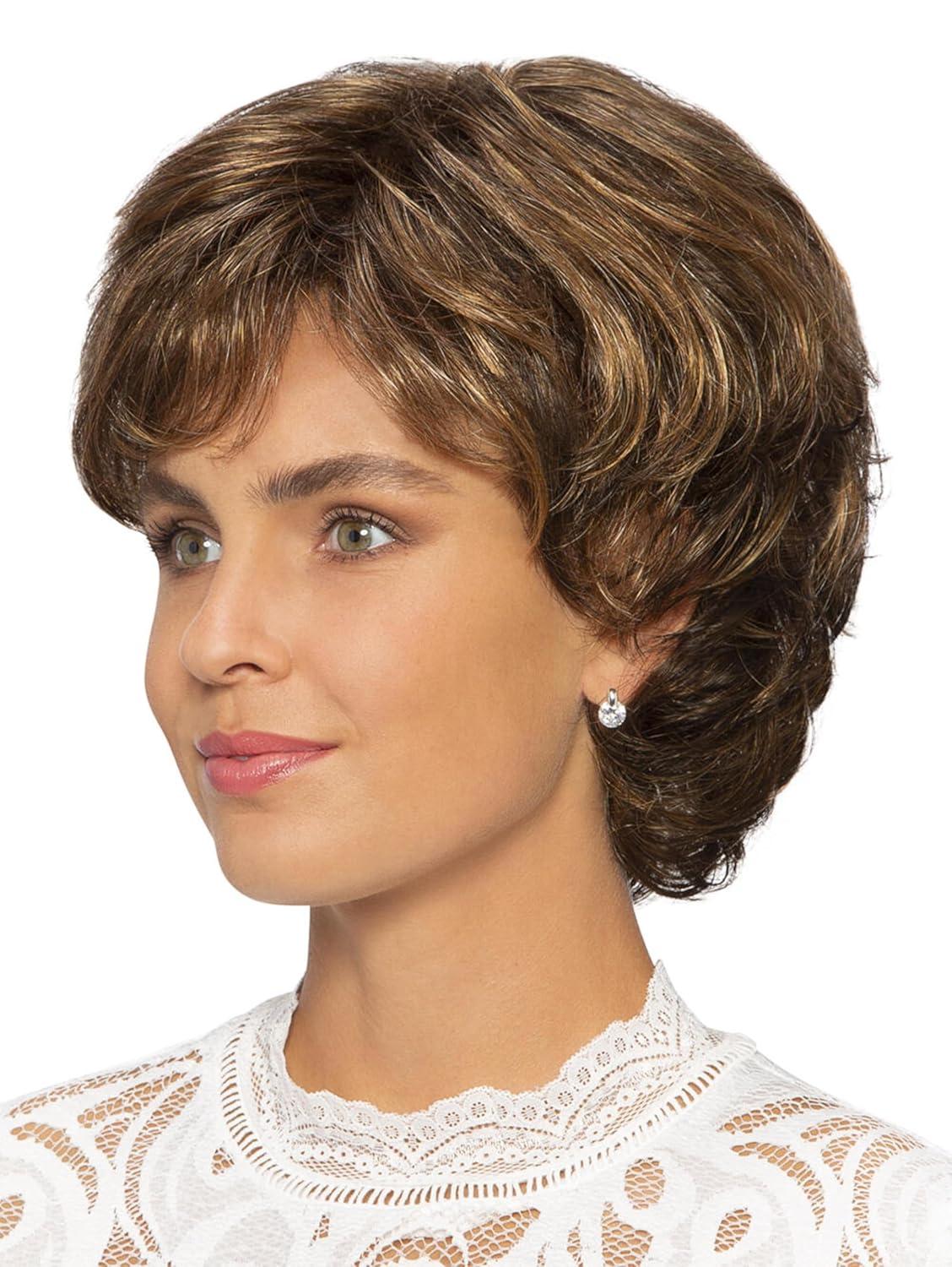 Lofty Wig Jasmin | High-Quality Synthetic Hair Wig | Realistic Medium Brown/Copper Maroon ...